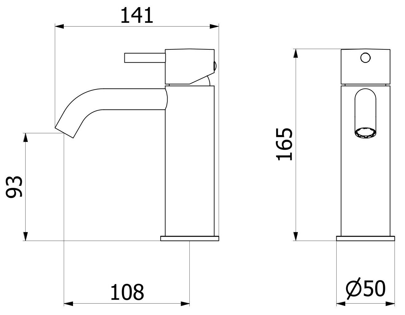COLORE CO200 Miscelatore per lavabo monocomando da piano con scarico ...