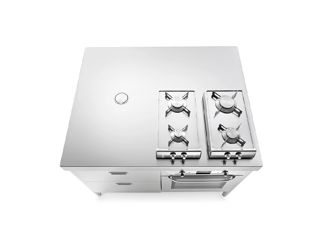 IC130-C60+F60/1 Kitchen unit By ALPES-INOX | design Nico Moretto