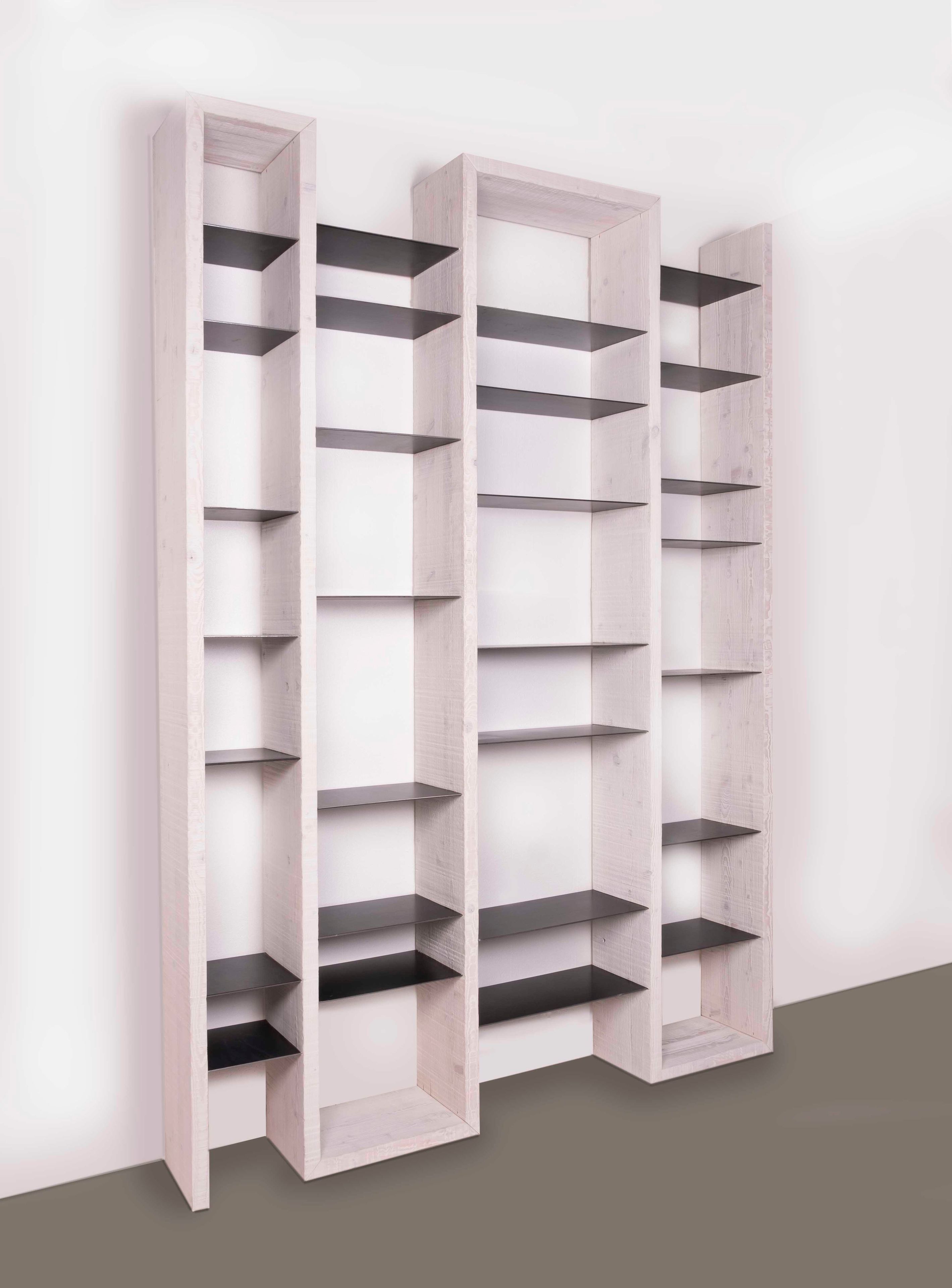 Lacquered modular MDF bookcase ICE MIX By ARKOF LABODESIGN design ...