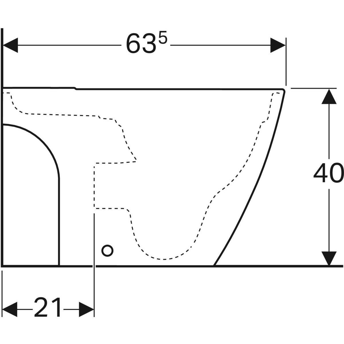 ICON SQUARE | Toilet with external cistern By Geberit