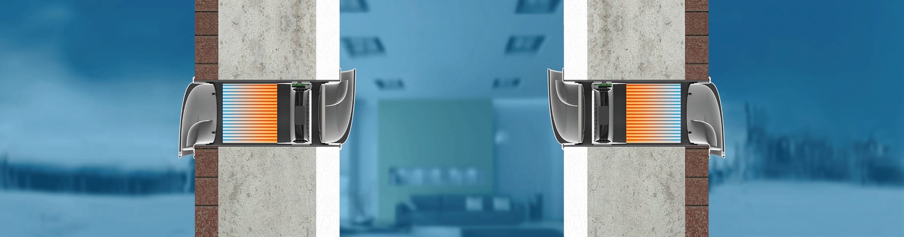 Ventilazione decentralizzata con recupero di calore ICONVENT 170 ...