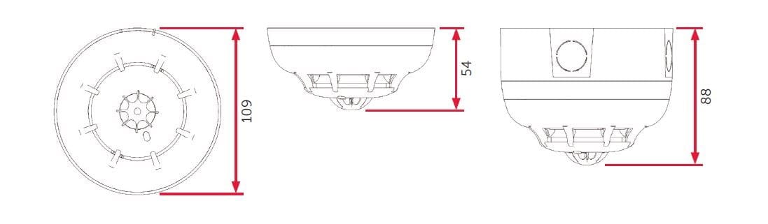IRIS Smoke and Heat detector By INIM