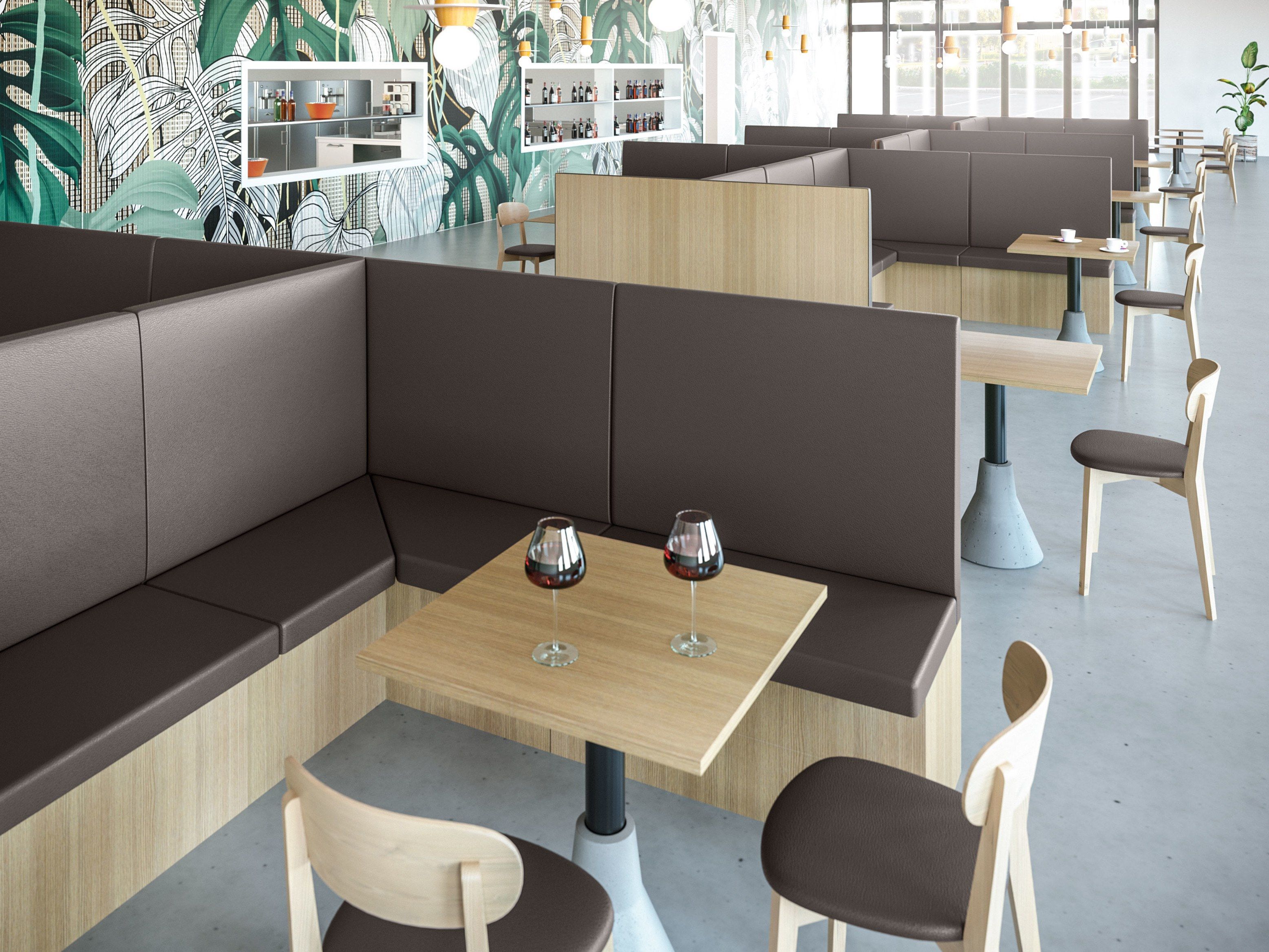 IDEA Upholstered high-back restaurant booth By Sedex