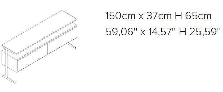 IDO Wooden sideboard with flap doors By Natuzzi Italia | design Mauro ...
