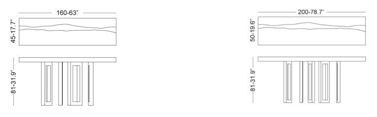 IL PEZZO 6 | Console table By Il Pezzo Mancante design Cosimo Terzani ...