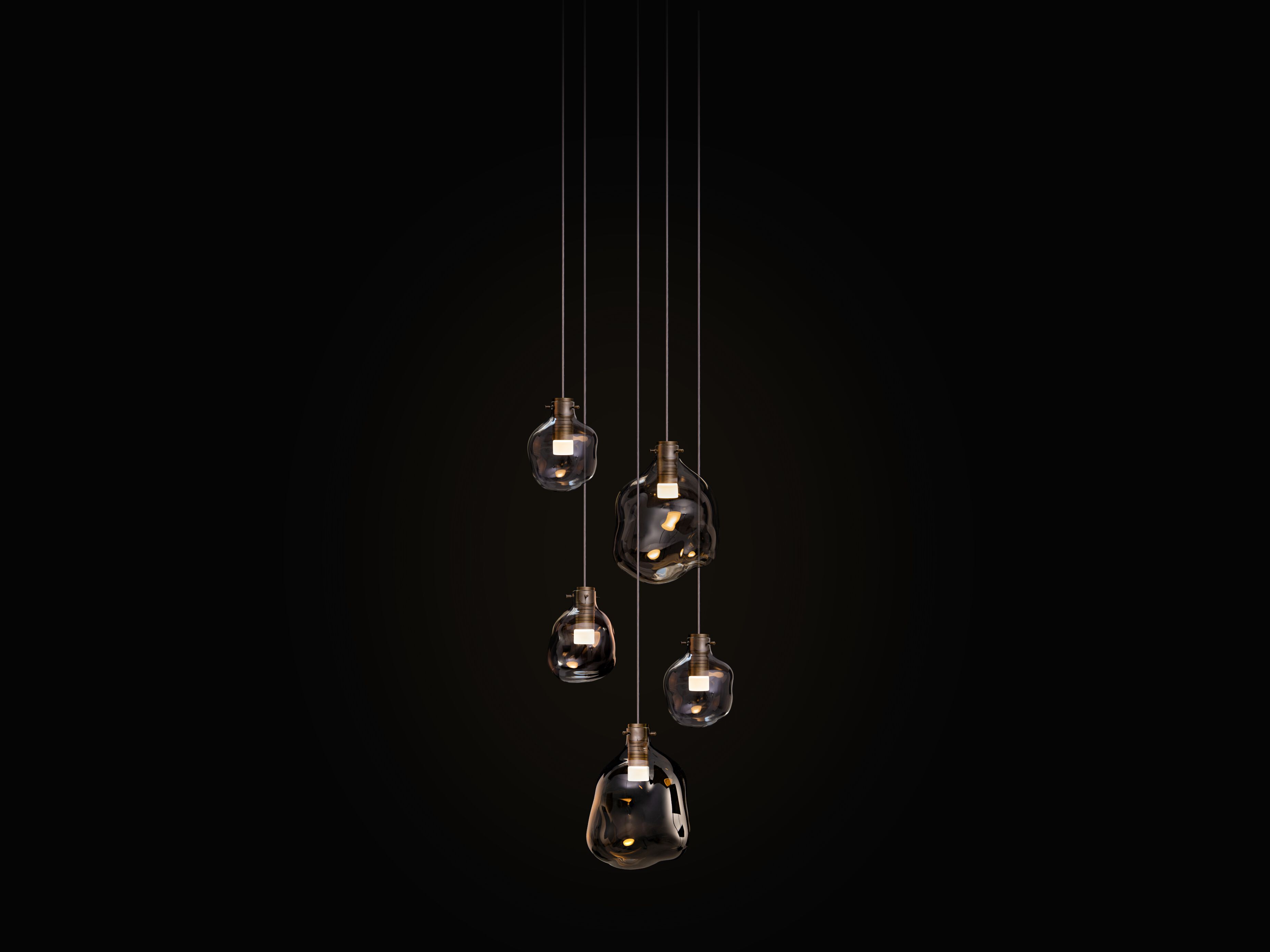 CELESTE H5 LED blown glass pendant lamp By ILFARI