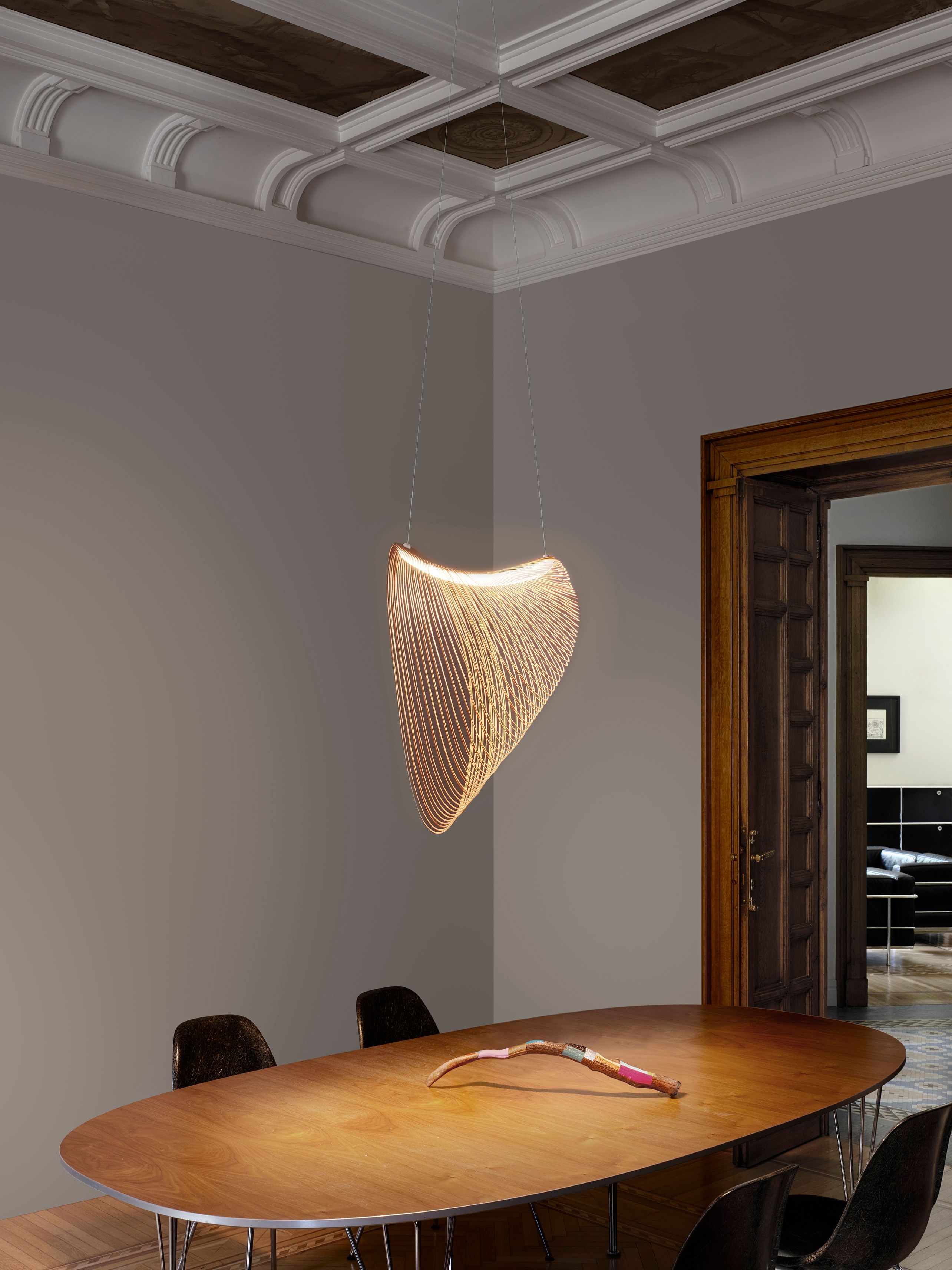ILLAN LED multi-layer wood pendant lamp By Luceplan