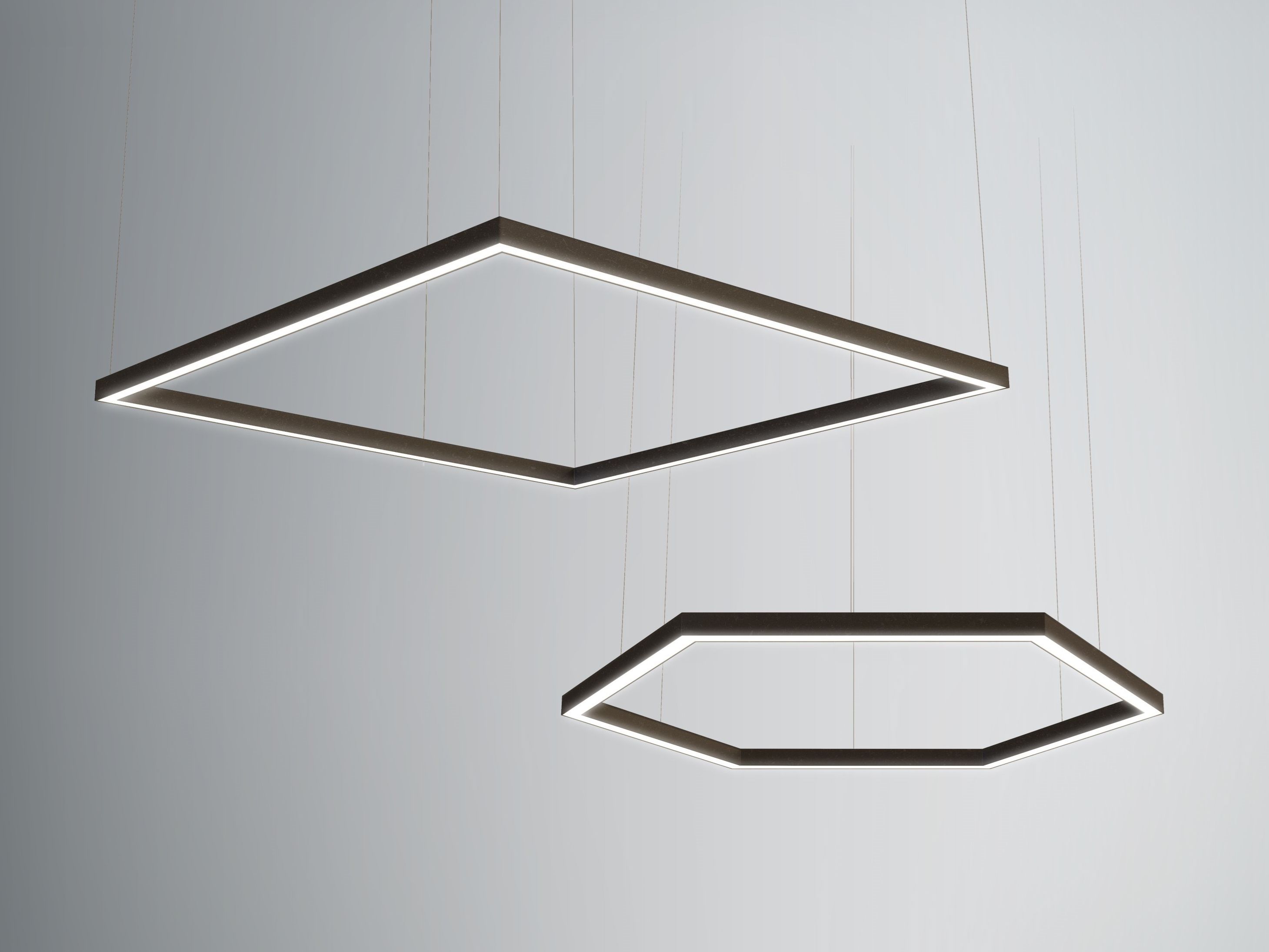 LED pendant lamp ILO SHAPES QUADRO ILO Shapes Collection By LED Luks