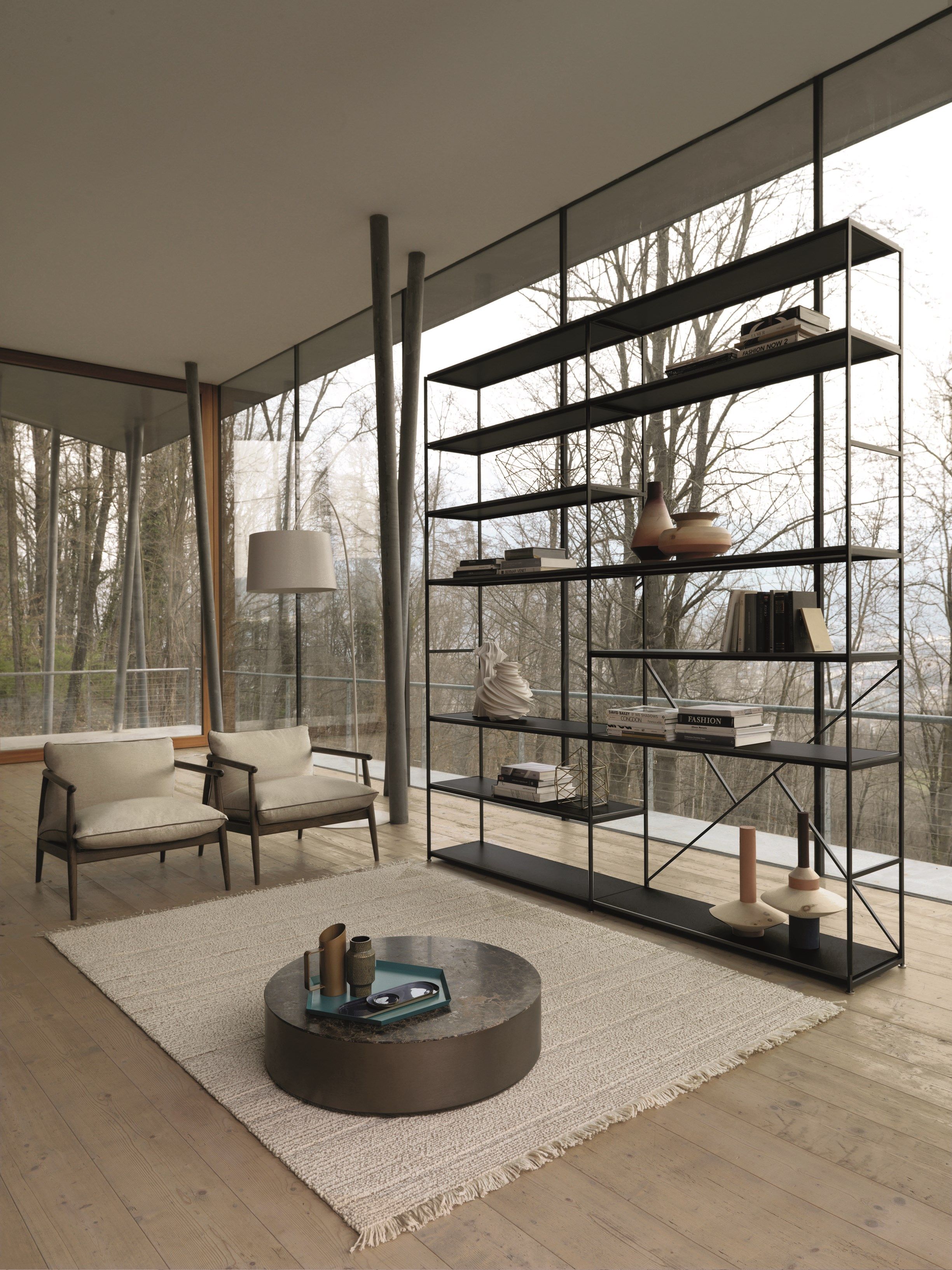 Open metal shelving unit IMAGE By Euromobil