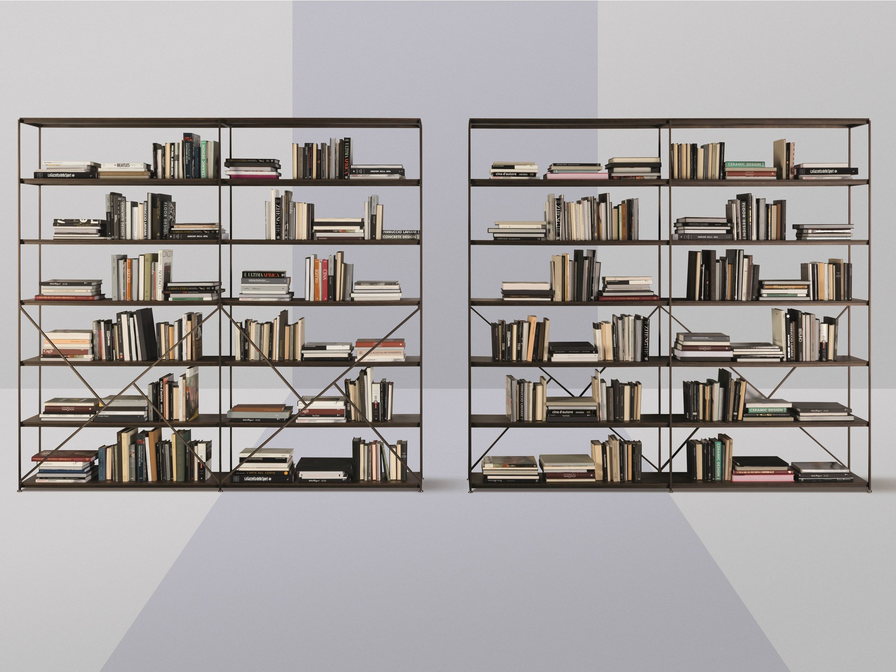 Open metal shelving unit IMAGE By Euromobil