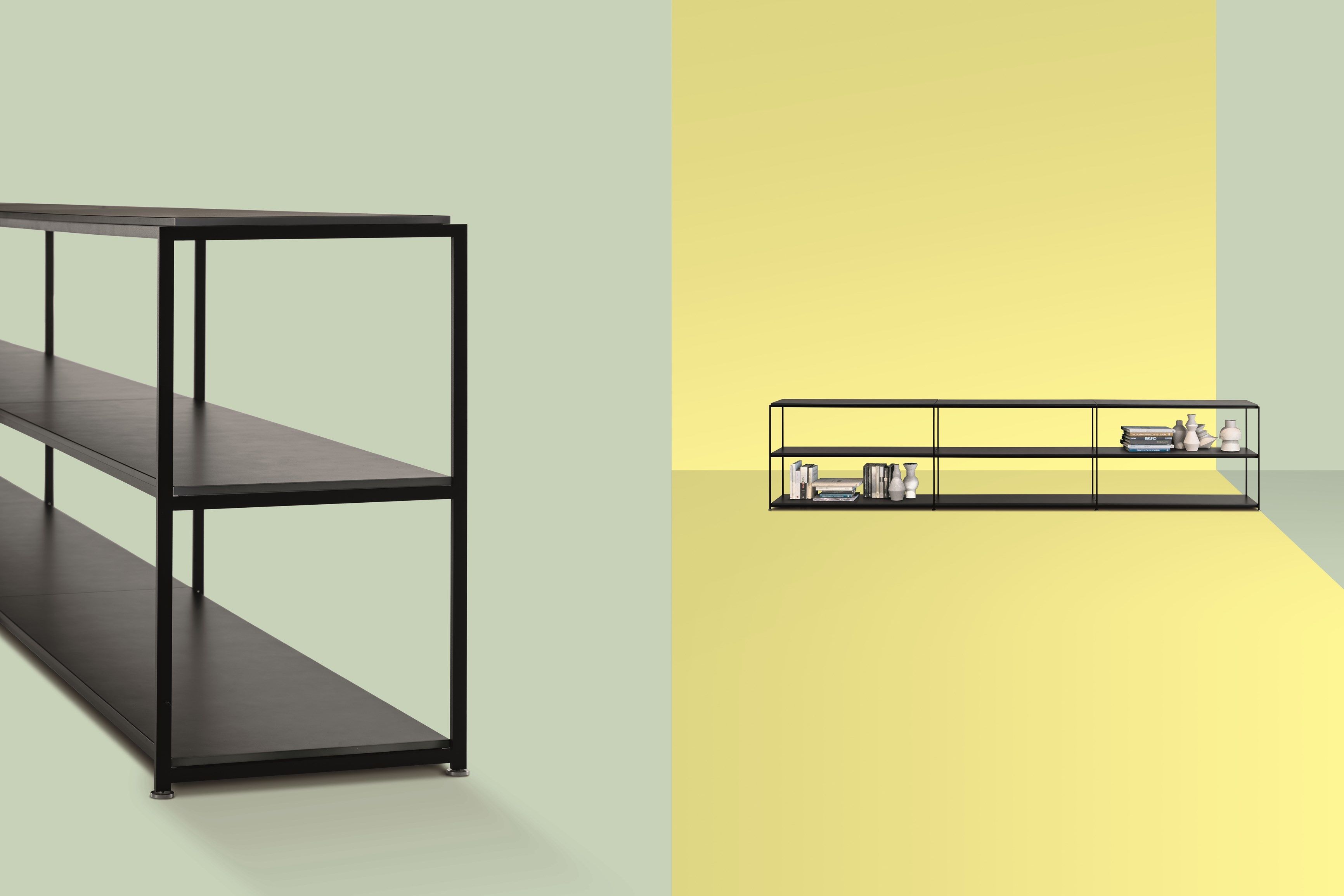 Open metal shelving unit IMAGE By Euromobil