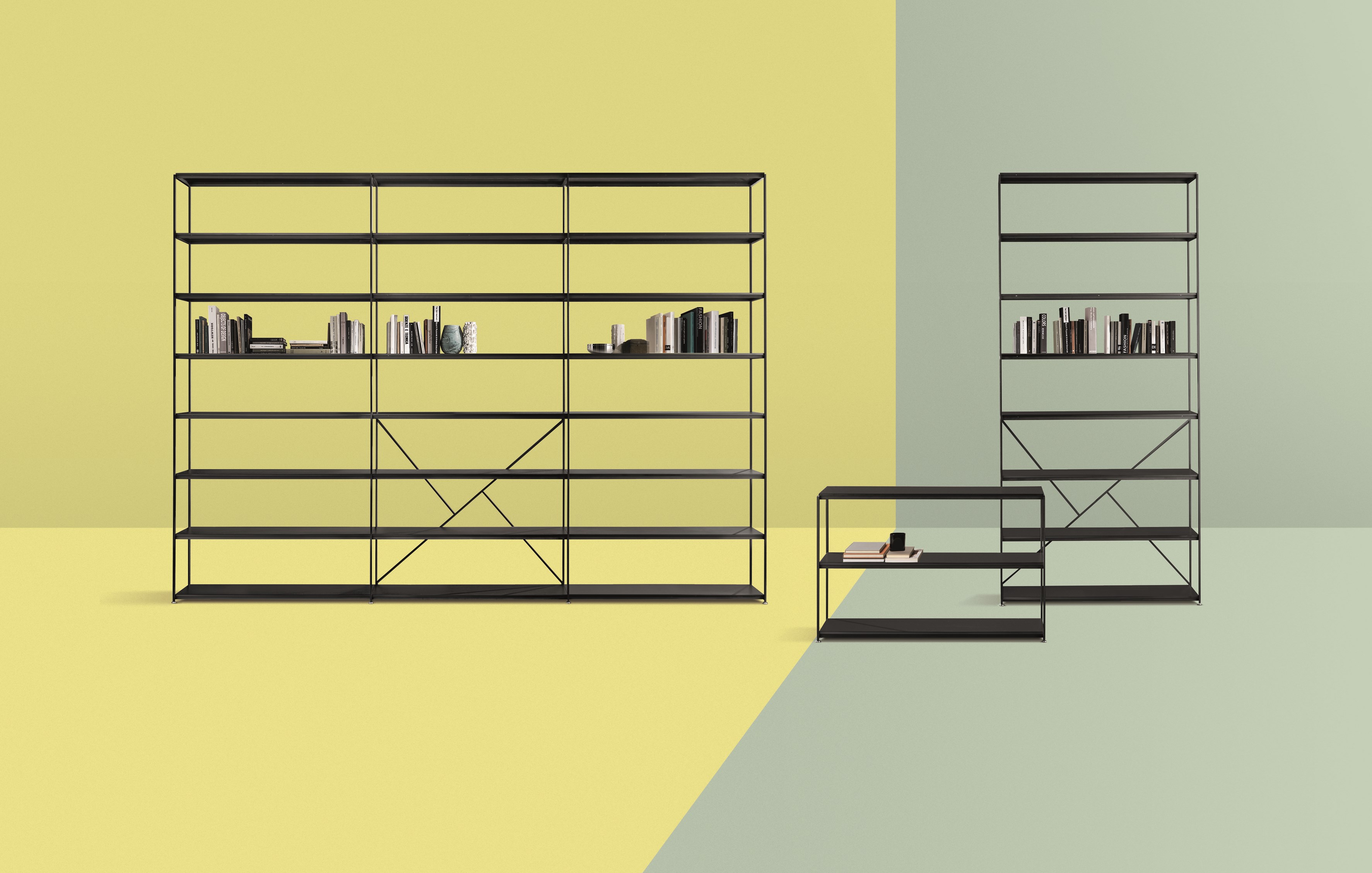 Open metal shelving unit IMAGE By Euromobil