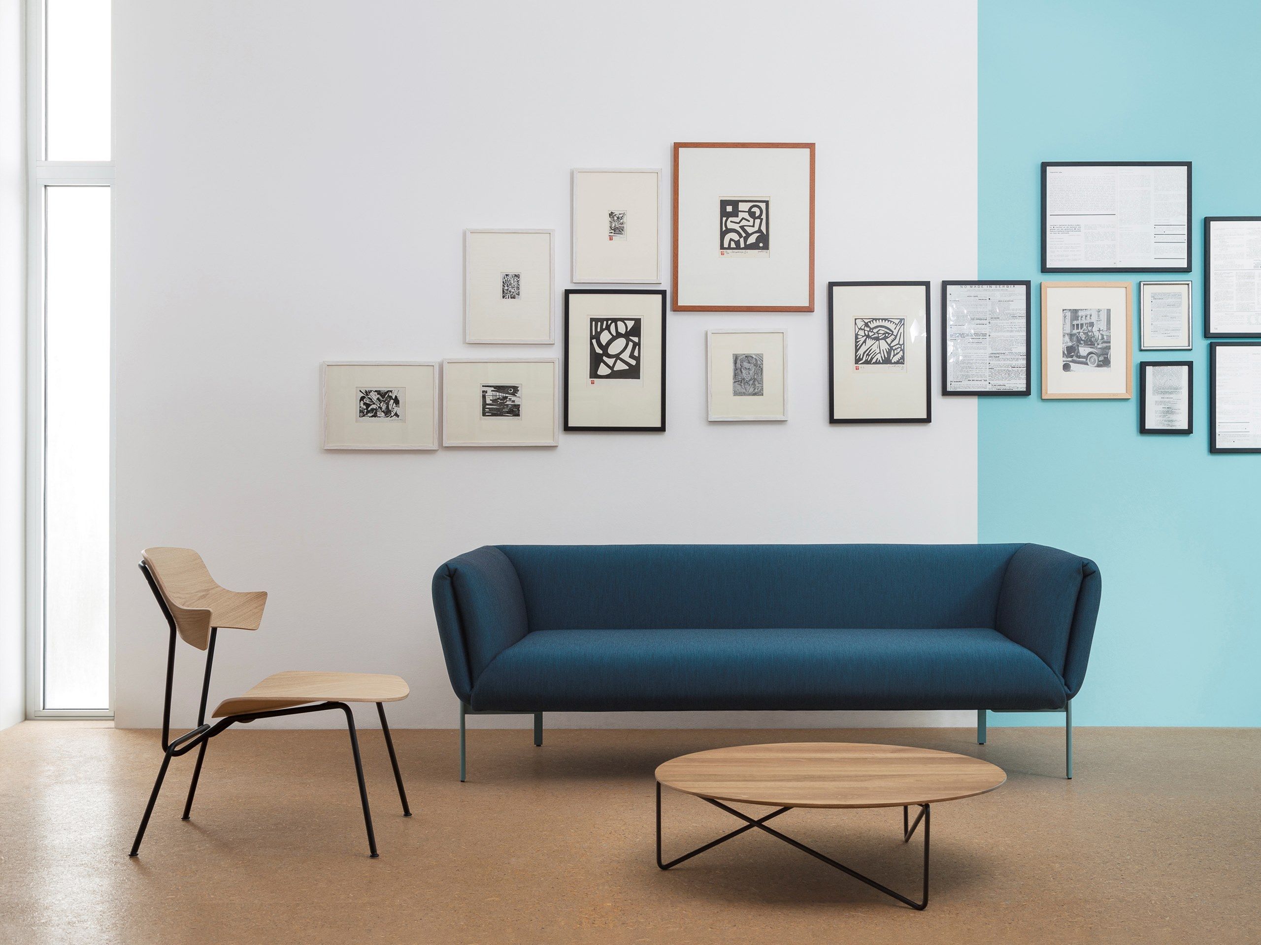 IMPRESSION 3 seater fabric sofa By Prostoria | design Meike Harde