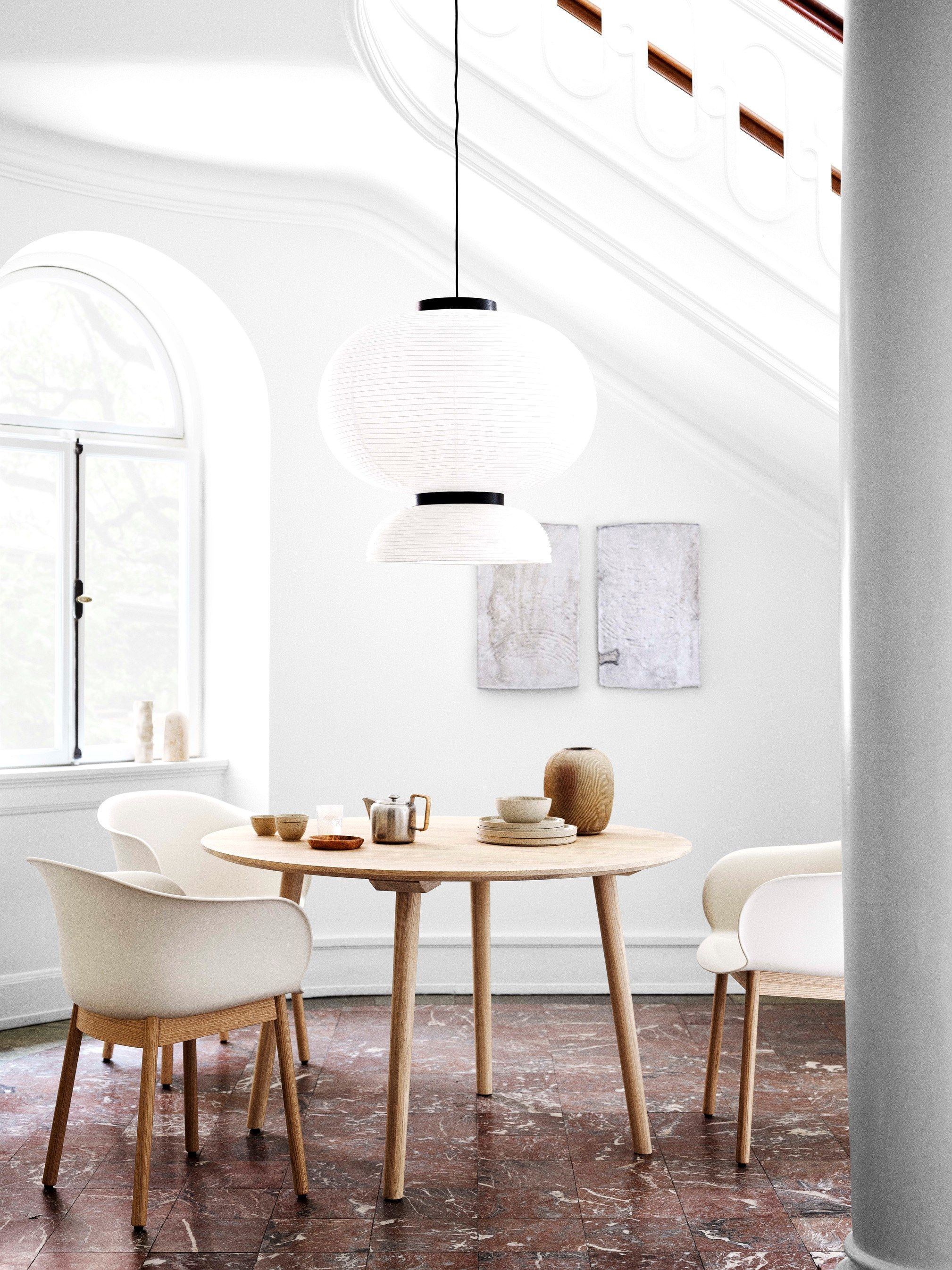 Round solid wood table IN BETWEEN SK4 By &TRADITION design Sami Kallio