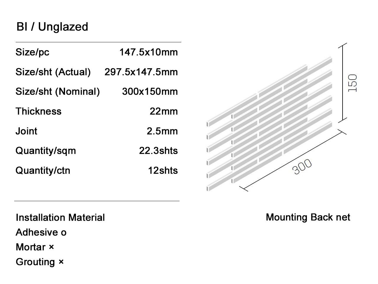 CRESENT BORDER Indoor/outdoor ceramic 3D Wall Cladding By INAX