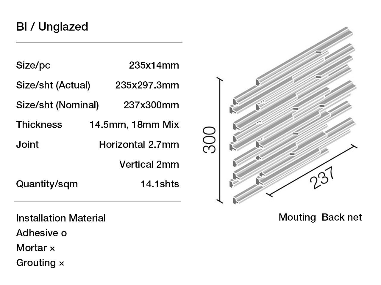 SEKIHA Ceramic wall tiles By INAX