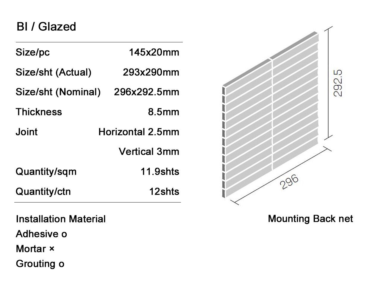 YUKI BORDER A Ceramic wall tiles By INAX