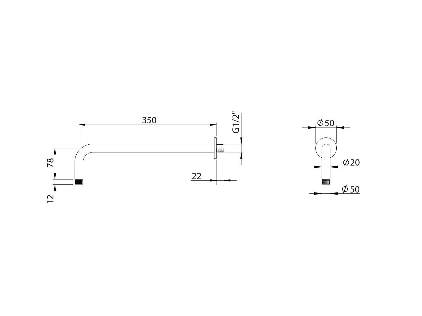CODE CD201+202 Overhead shower By INBANI
