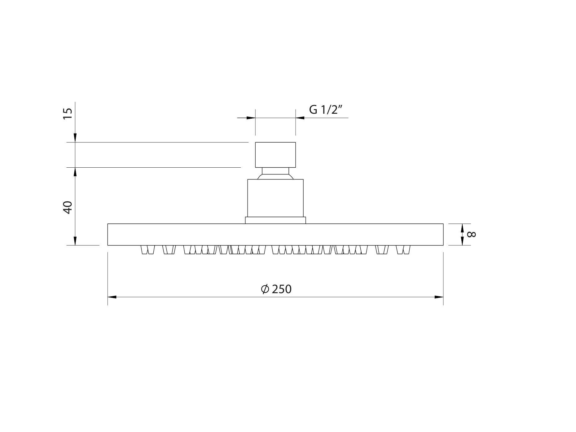 CODE CD201+202 Overhead shower By INBANI