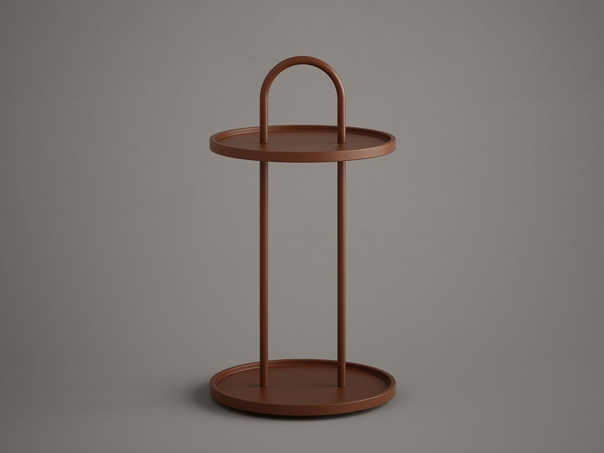 NORM Round and wooden high side table By Inbani | design Norm Architects