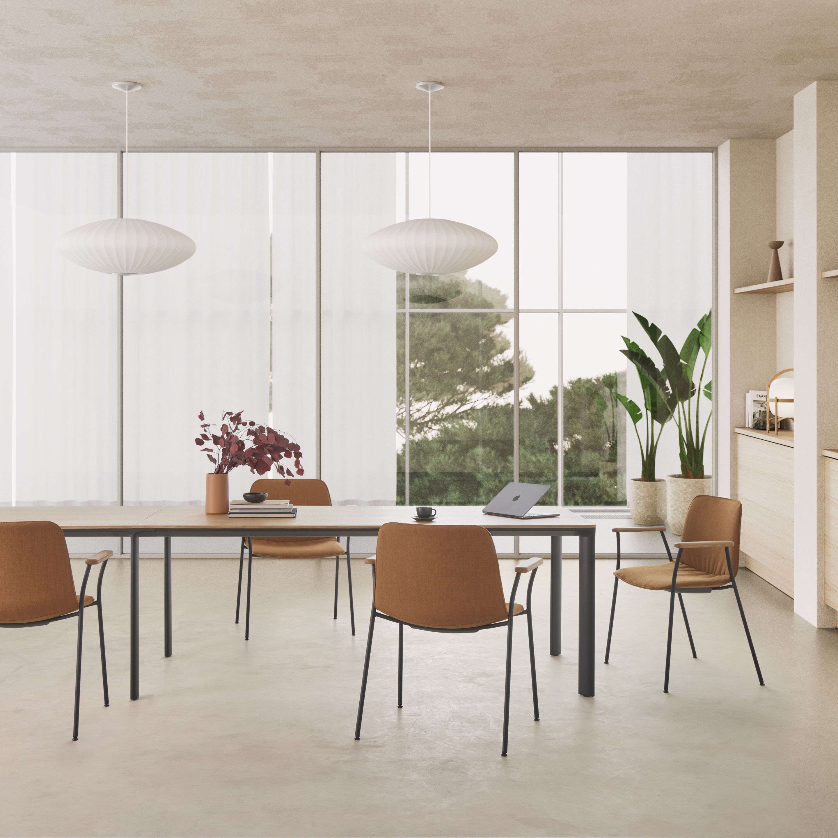 VARYA XL Stackable polypropylene chair with armrests By INCLASS ...