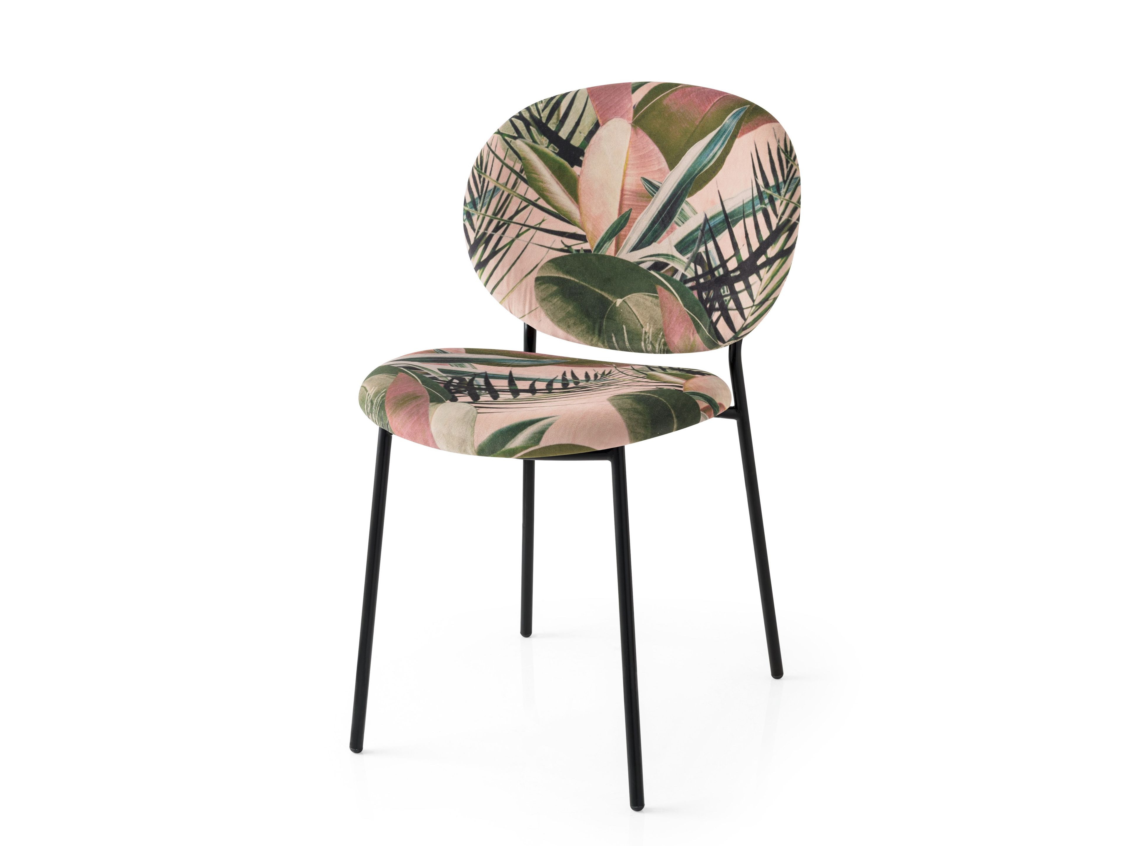 Upholstered fabric chair INES By Calligaris design Busetti Garuti Redaelli