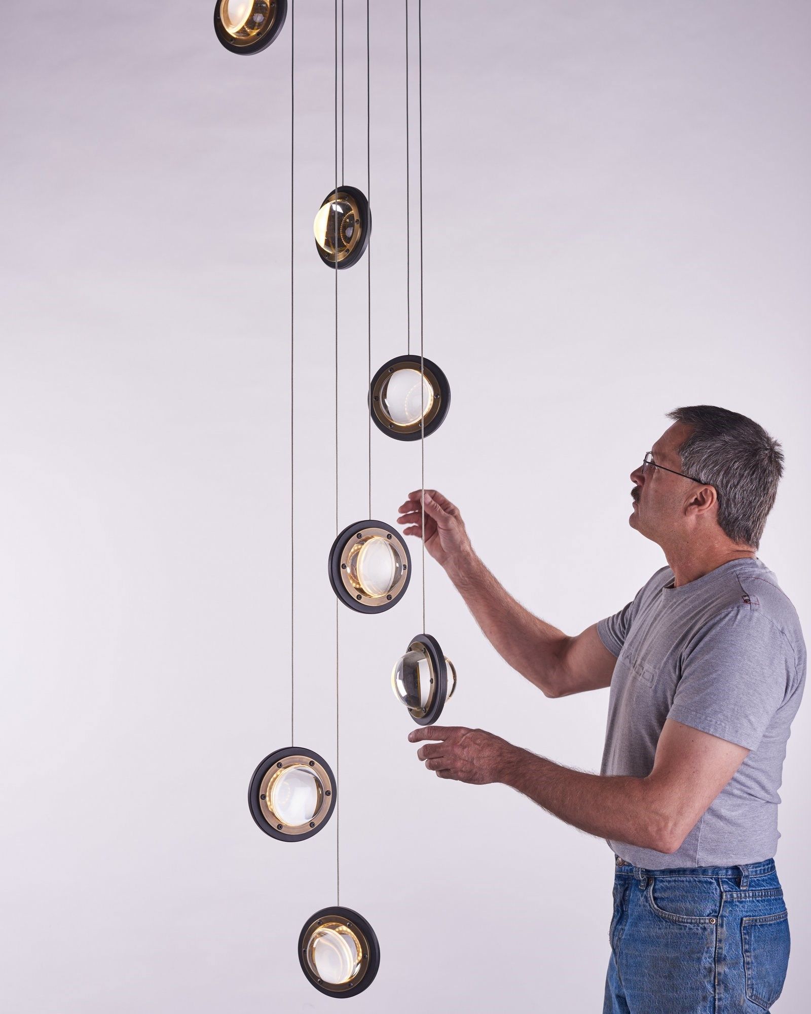 INFINITY 1519 | Pendant lamp By Karice Lighting design Maurice Laurent Dery