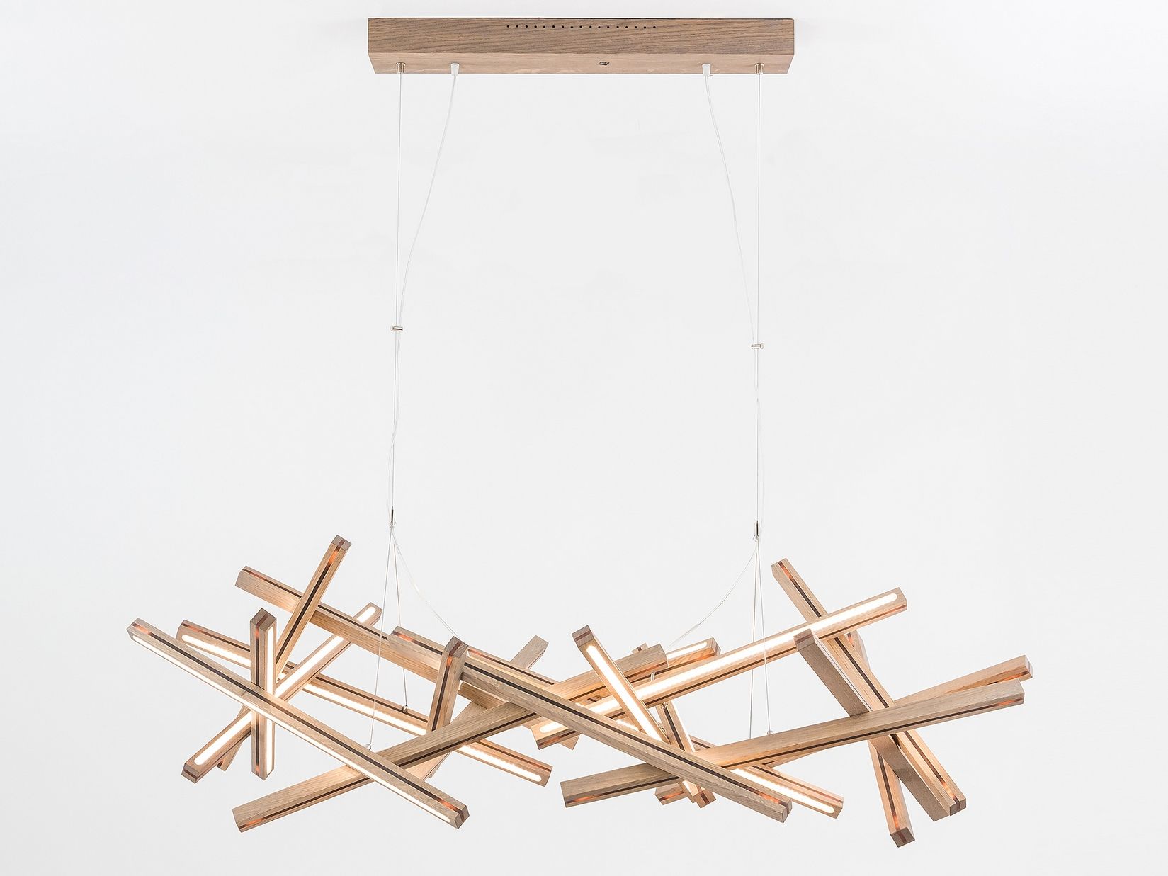 LED wooden pendant lamp INFINITY LUX By NEXT LEVEL DESIGN STUDIO