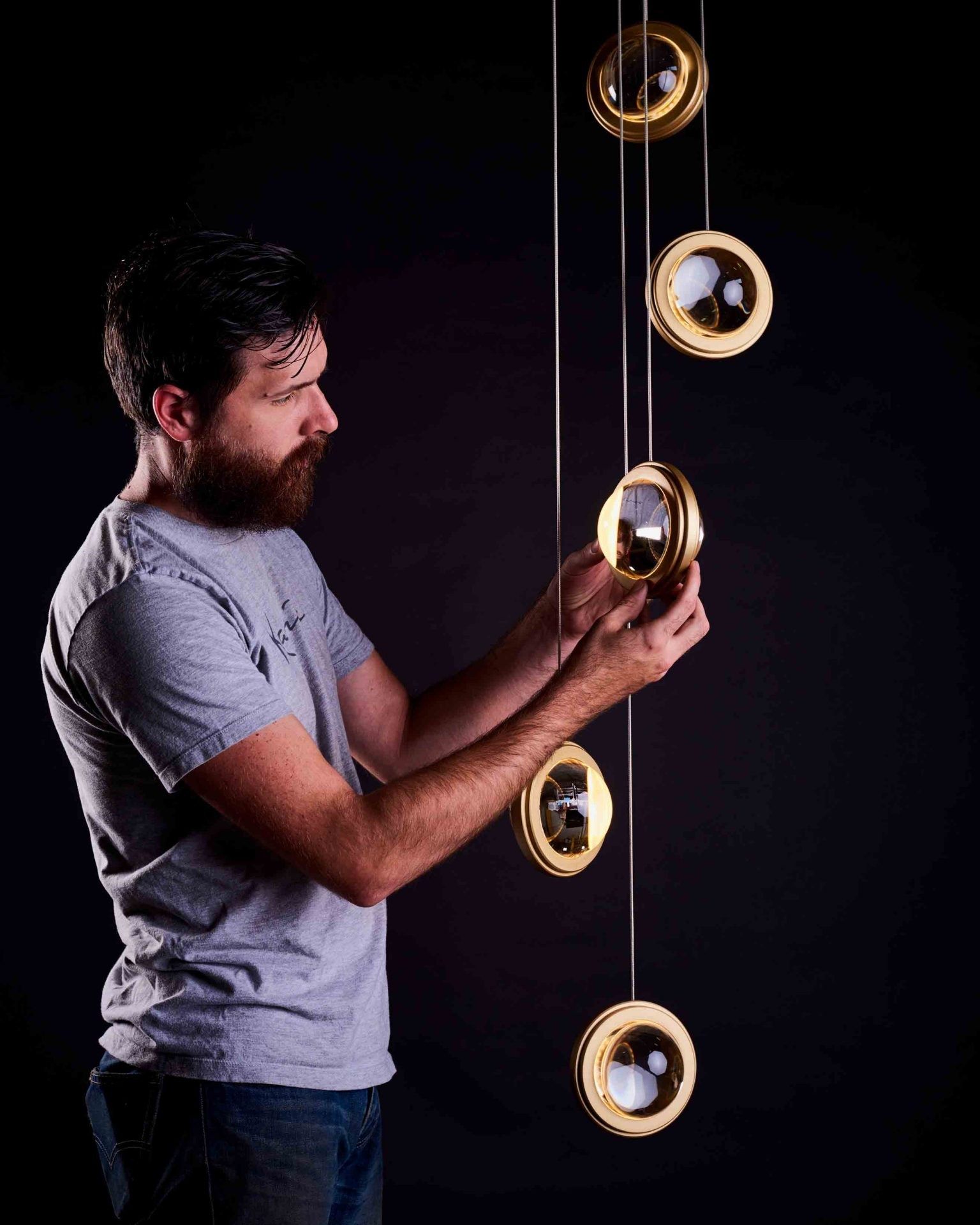 吊灯 INFINITY MODERN PENDANT Da Vinci系列 By Karice Lighting 设计师Jordan ...