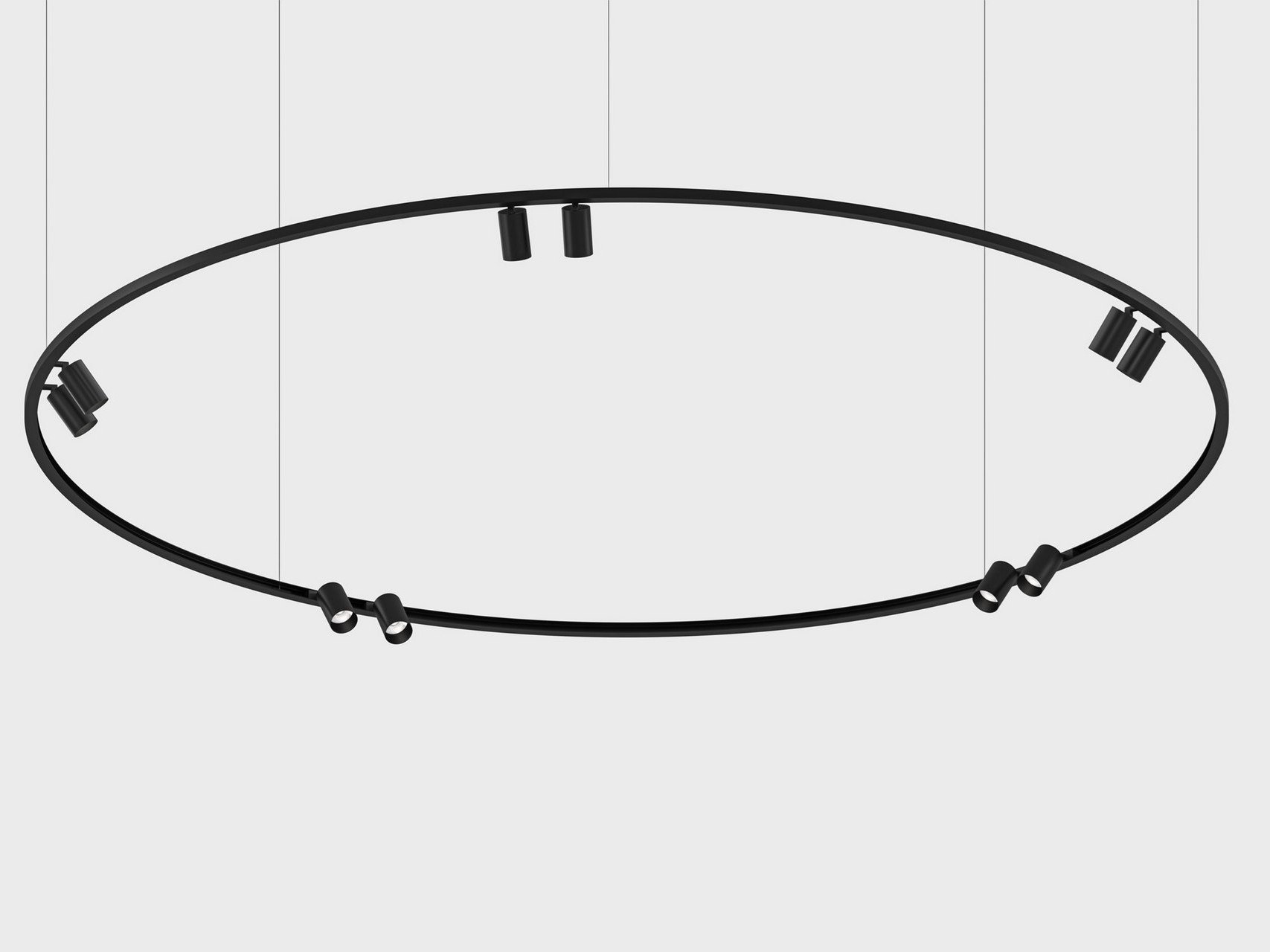 Metal suspended round track system INFINITY MODULE RND By Centrsvet