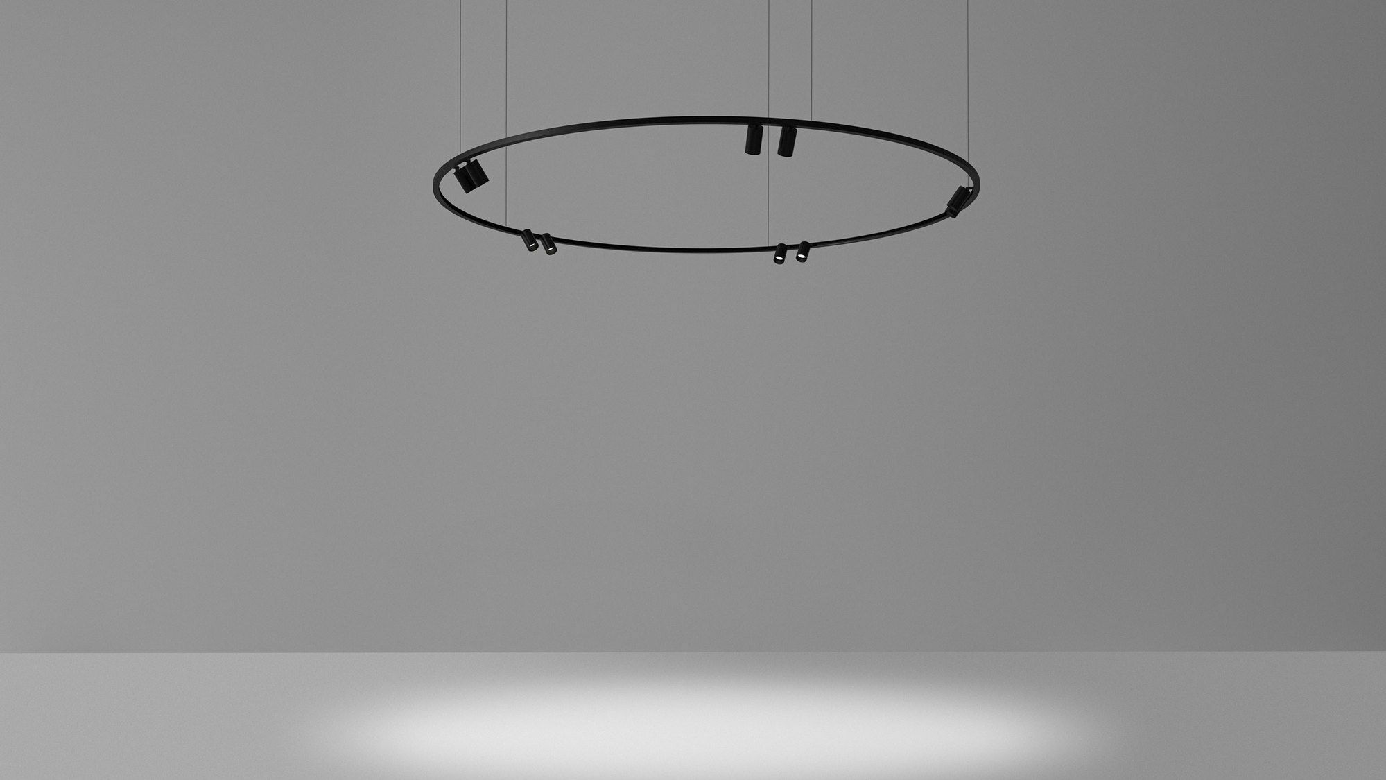 Metal suspended round track system INFINITY MODULE RND By Centrsvet