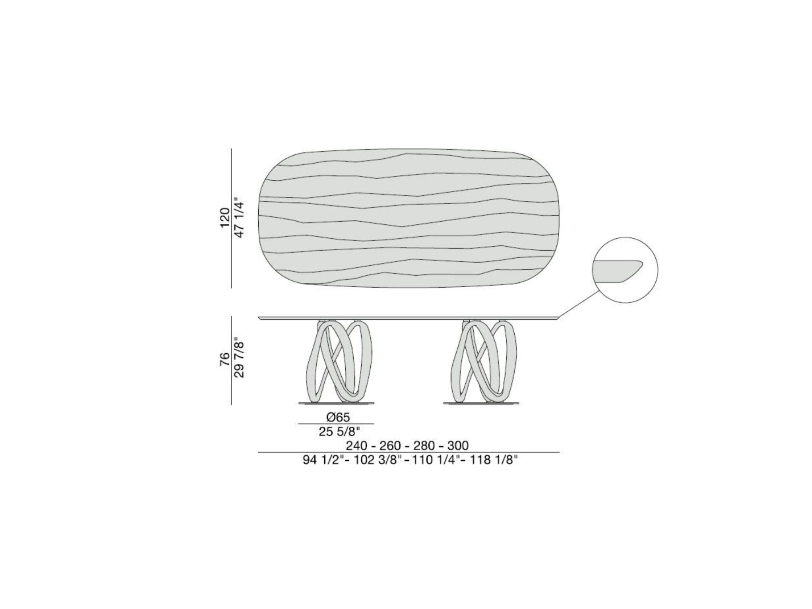 INFINITY | Wooden table By Porada design Stefano Bigi