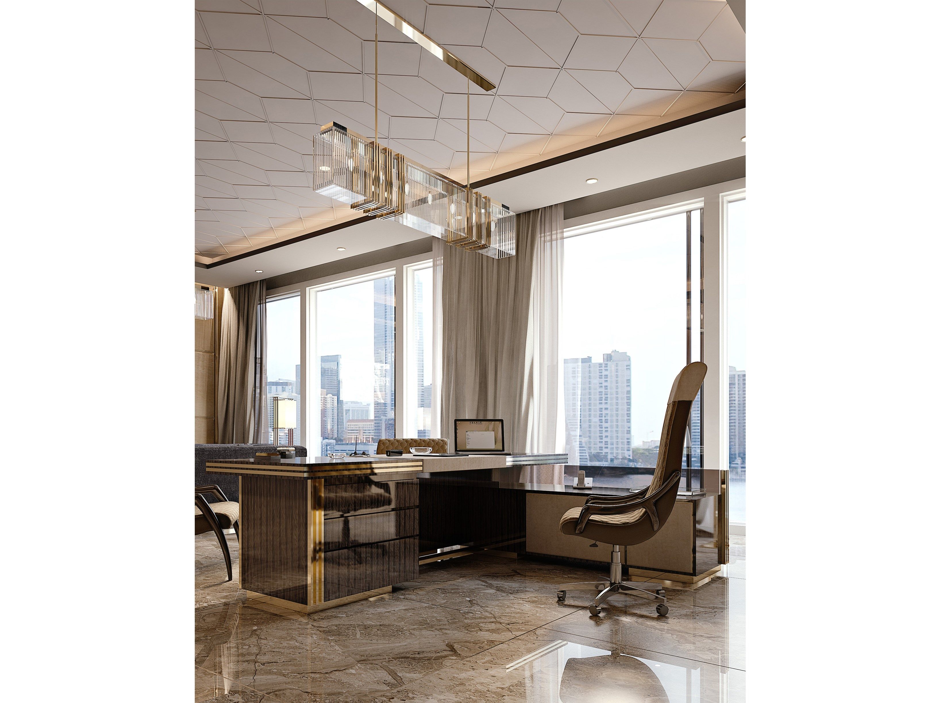 INFINITY | Office desk Symphony - Infinity Collection By Bizzotto