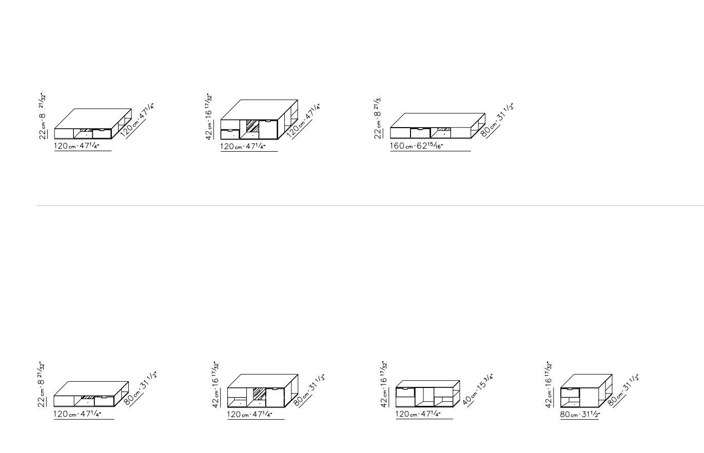 INFINITY | Rectangular coffee table By Flexform design Antonio Citterio