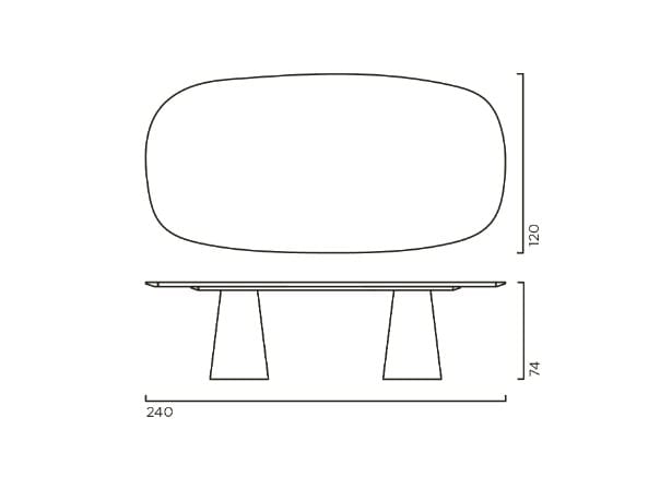 INOKO 240 Table By Crassevig | design LC Studio