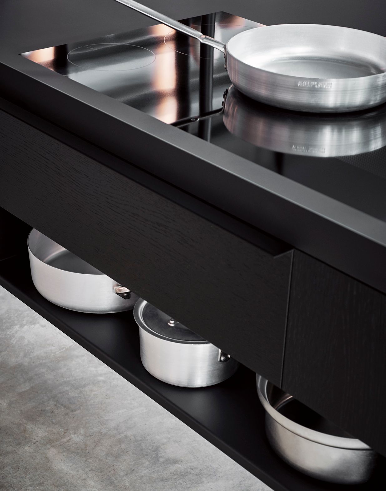 Steel and wood kitchen with island INTARSIO - TIME BRIDGE By Cesar ...