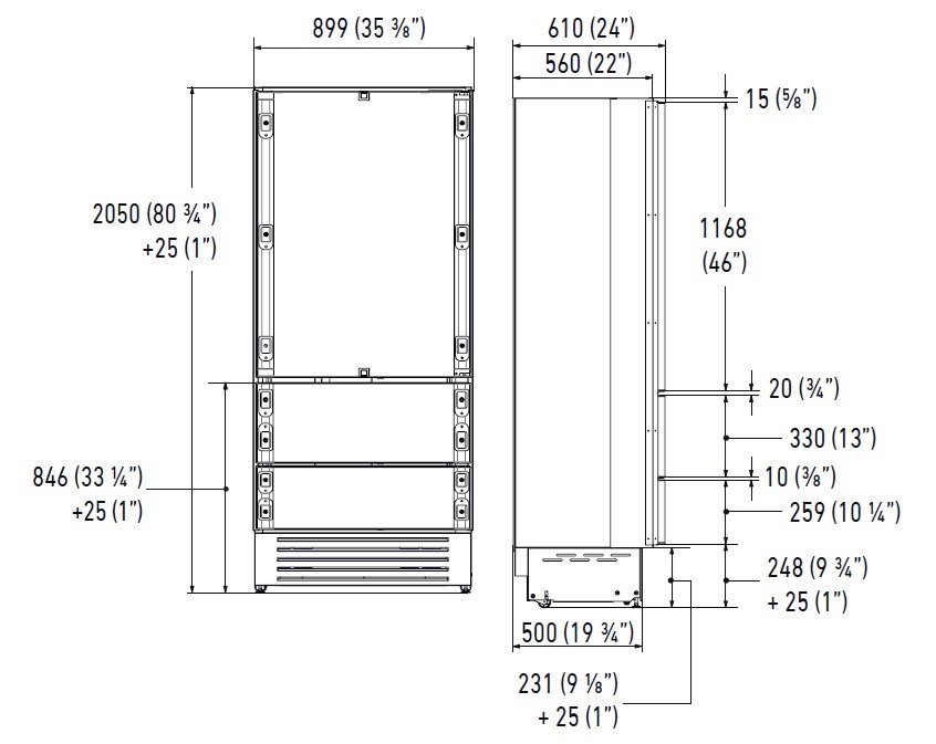 INTEGRATED 90 - S8990HST | Refrigerator By FHIABA