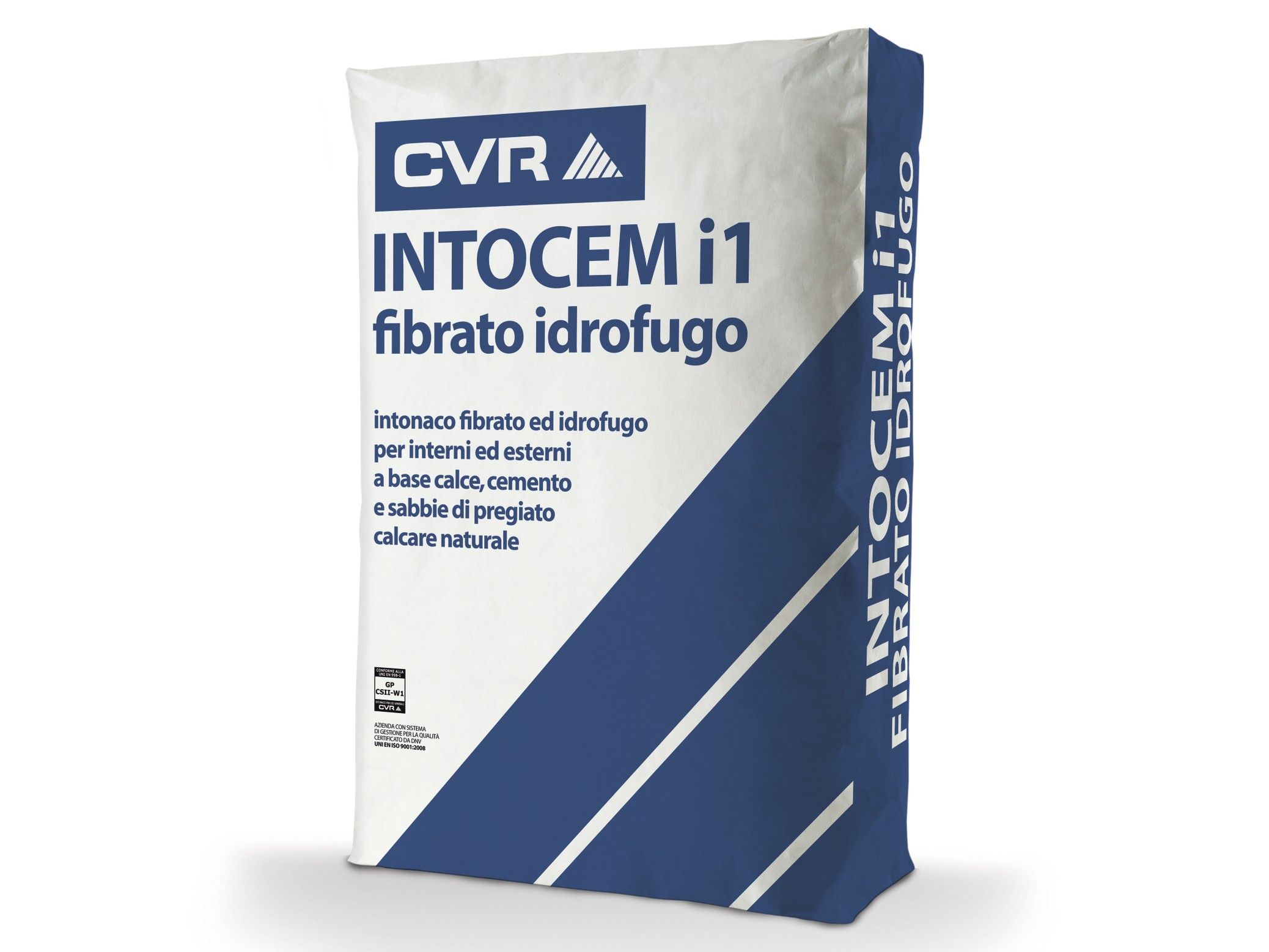 INTOCEM i1 FIBRATO E IDROFUGO Intonaco fibrorinforzato e speciale By CVR