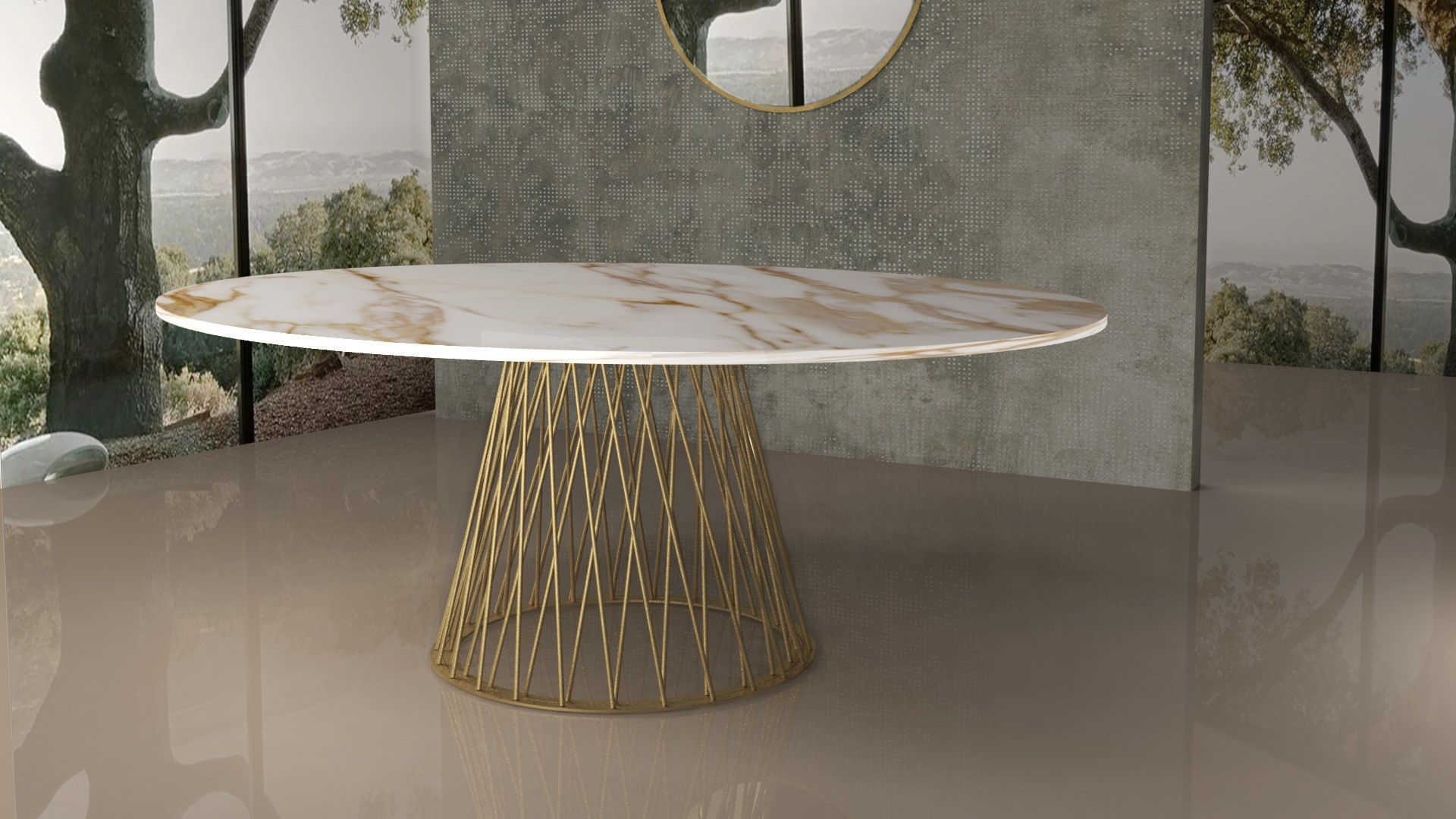 INTRIGO Round ceramic dining table By F.lli Orsenigo | design Giovanna ...