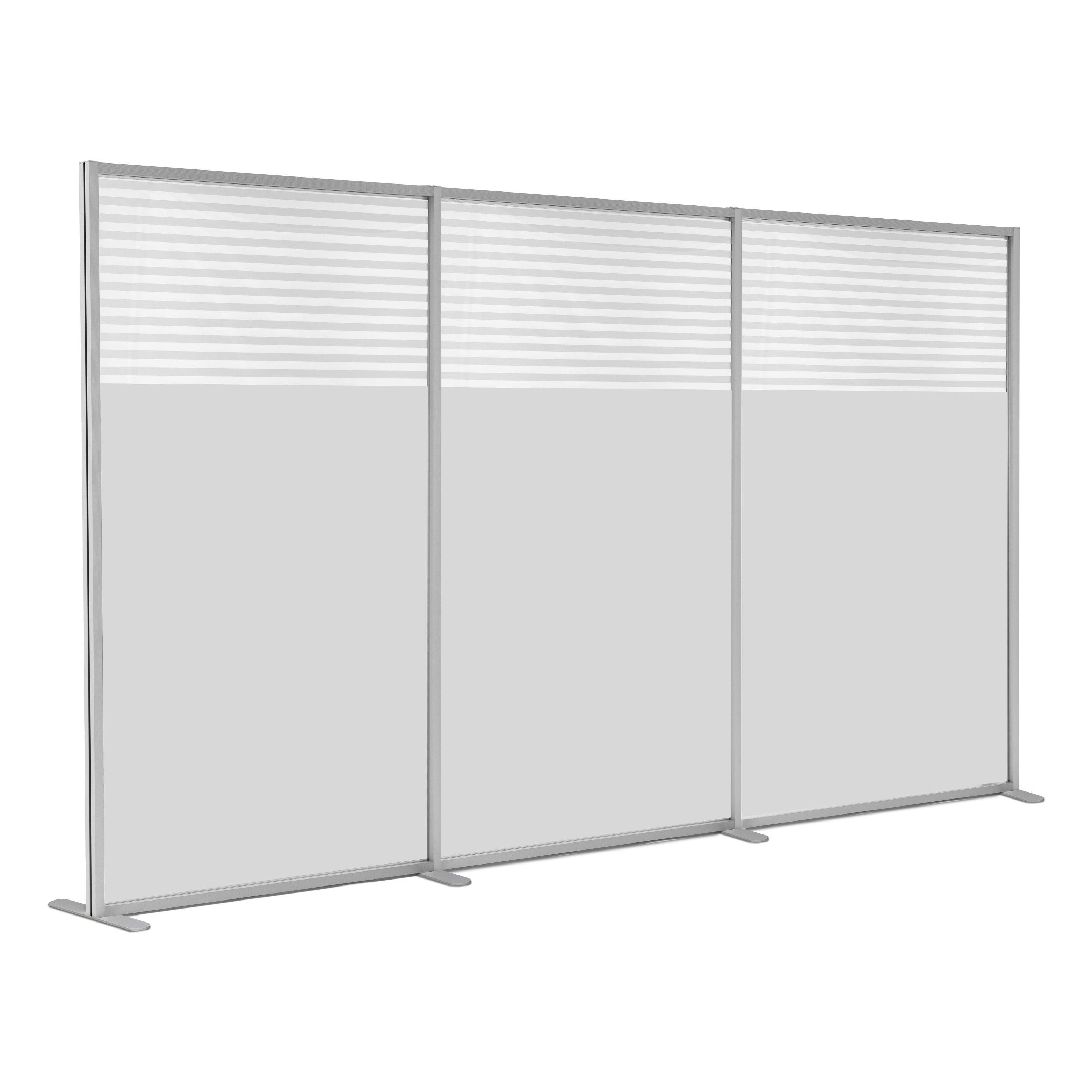 INUNO Freestanding aluminium and methacrylate office screen By STUDIO T