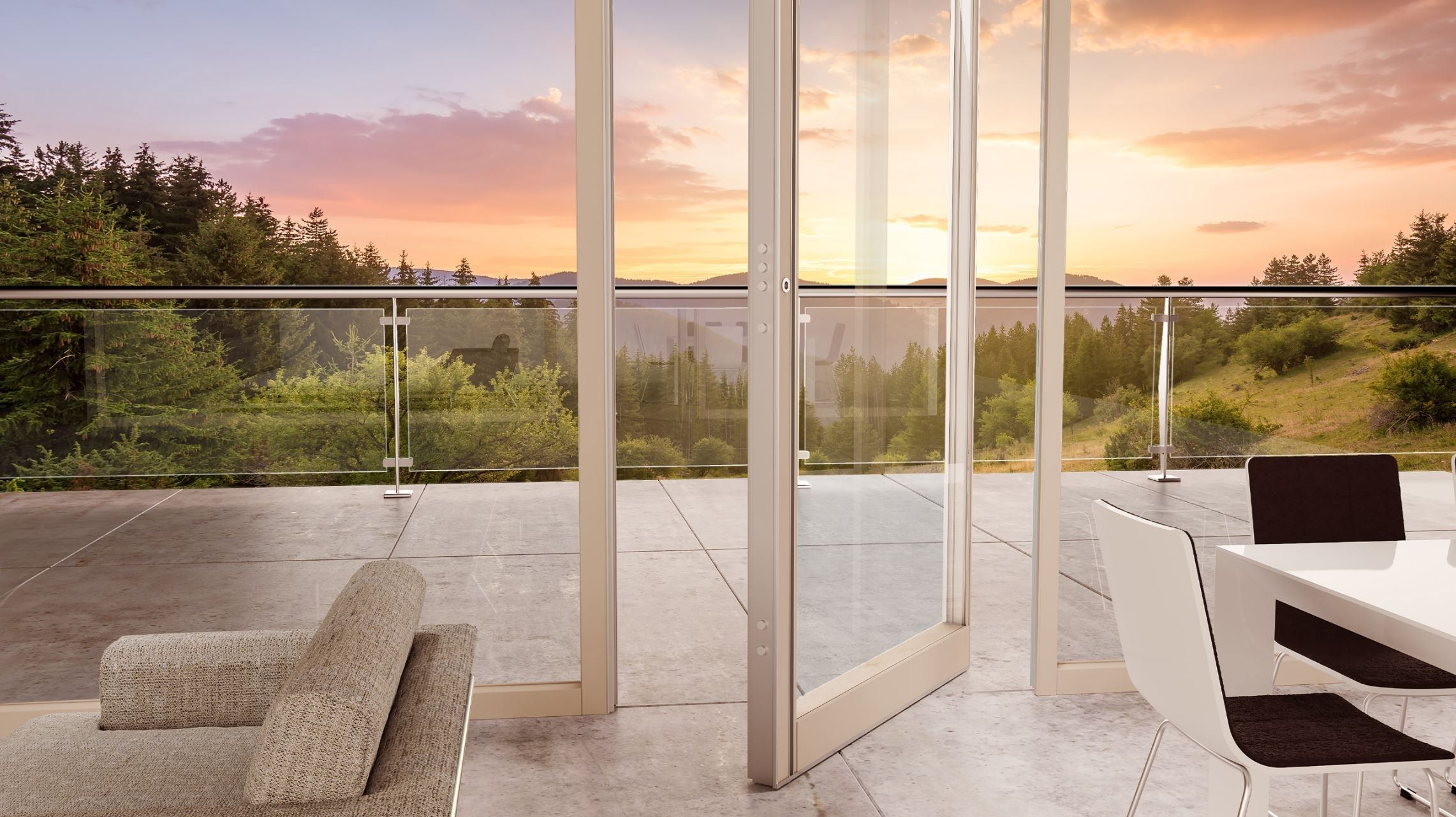 INVISIO PIVOT GLASS Pivot glass and aluminium safety door By GINKO SAFE ...