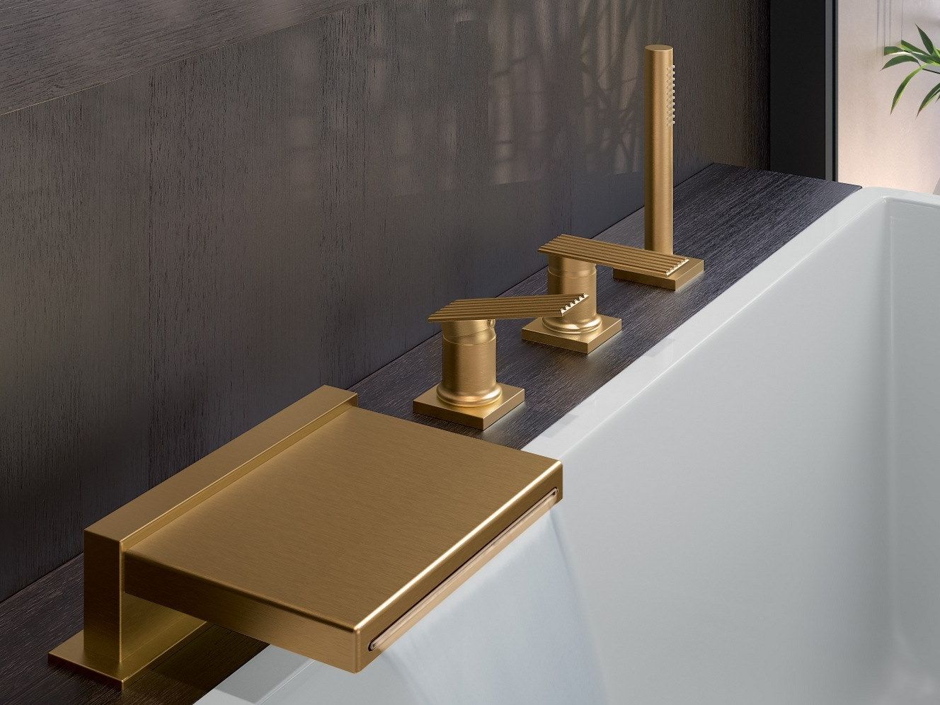 IOS | Deck mounted bathtub tap By Rubinetterie Treemme design Gianpiero ...