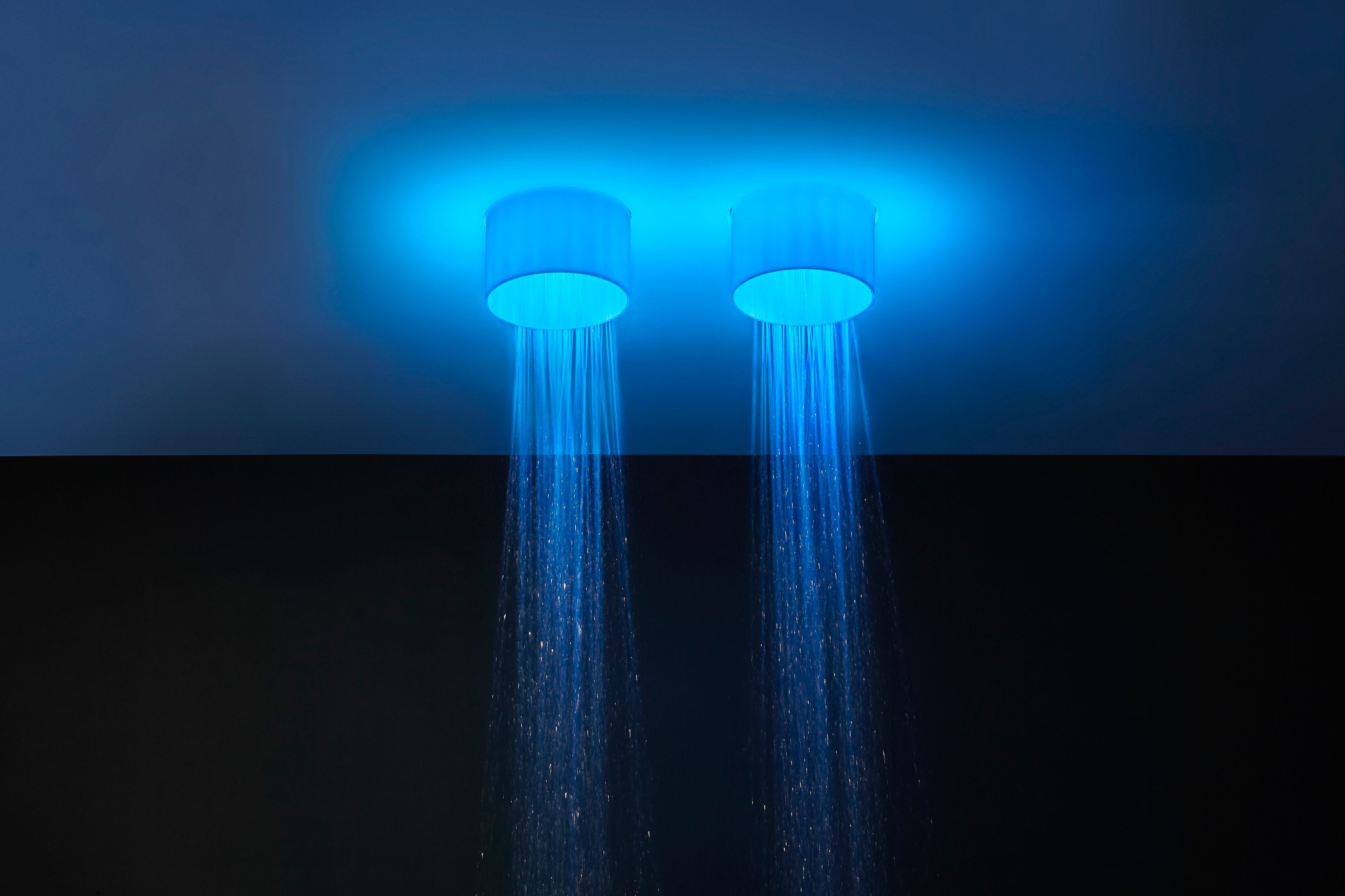 LED ceiling mounted stainless steel overhead shower IRIDE By Antonio ...