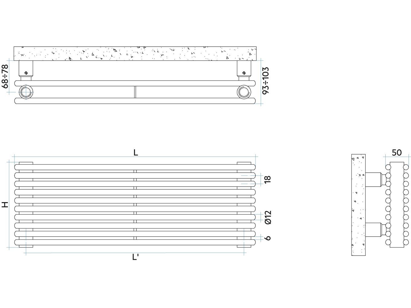ARPA12_2 ORIZZONTALE Termoarredo in acciaio By IRSAP