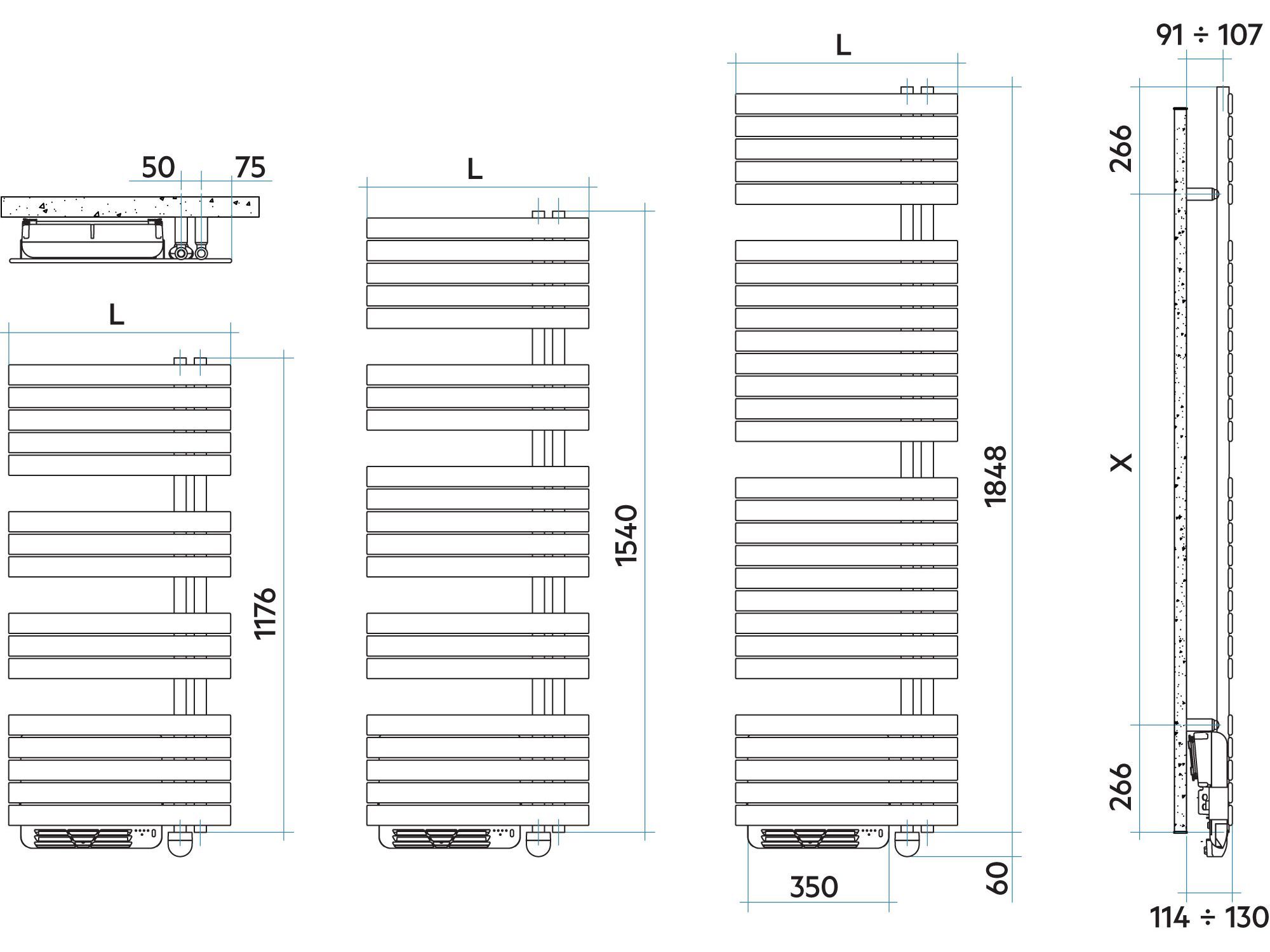 SOUL_S AIR ELECTRIC Radiateur décoratif mural By IRSAP