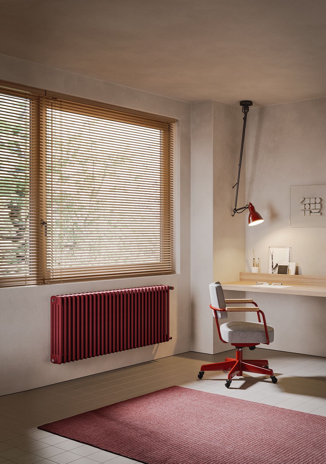 TESI 4 Wall-mounted steel decorative radiator By IRSAP