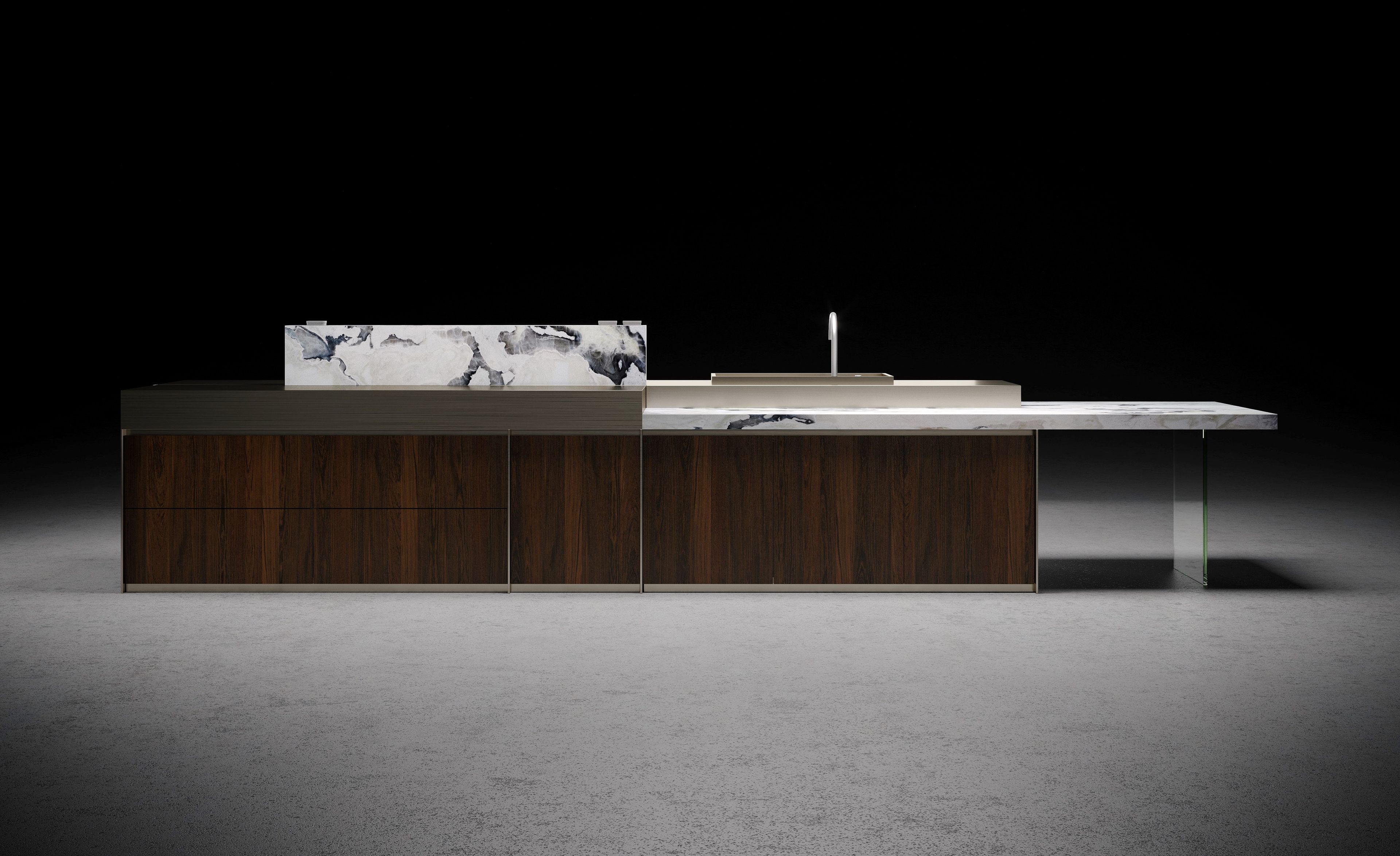 ISØLA - IBIZA Custom kitchen with island By Rossana | design Carlo Colombo