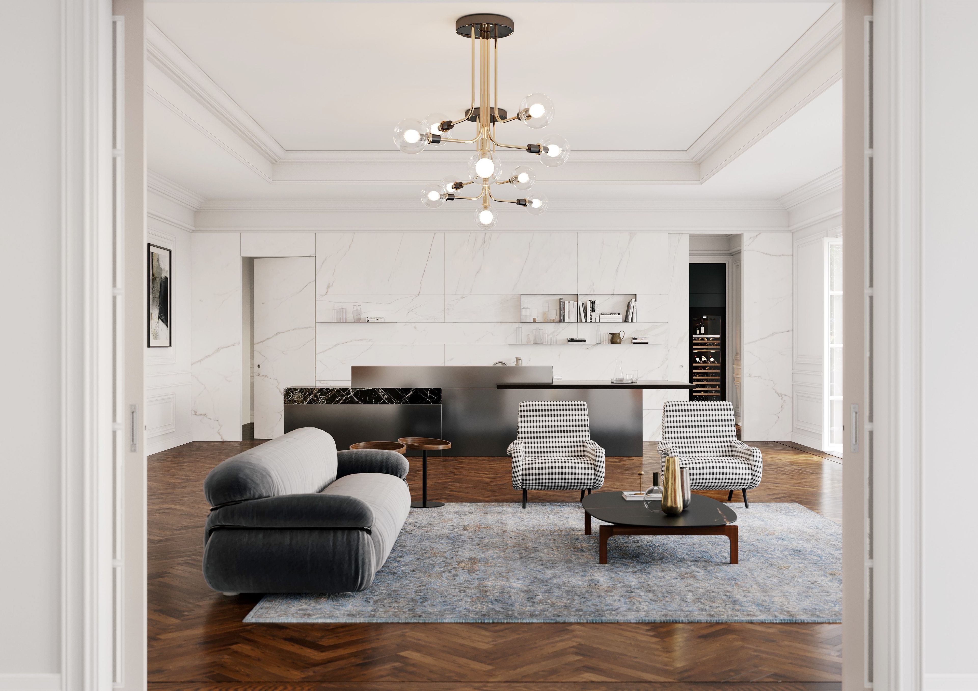 ISØLA - MILANO Custom kitchen with island By Rossana | design Carlo Colombo