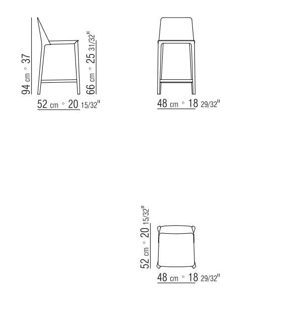 ISABEL | Stool By Flexform design Carlo Colombo