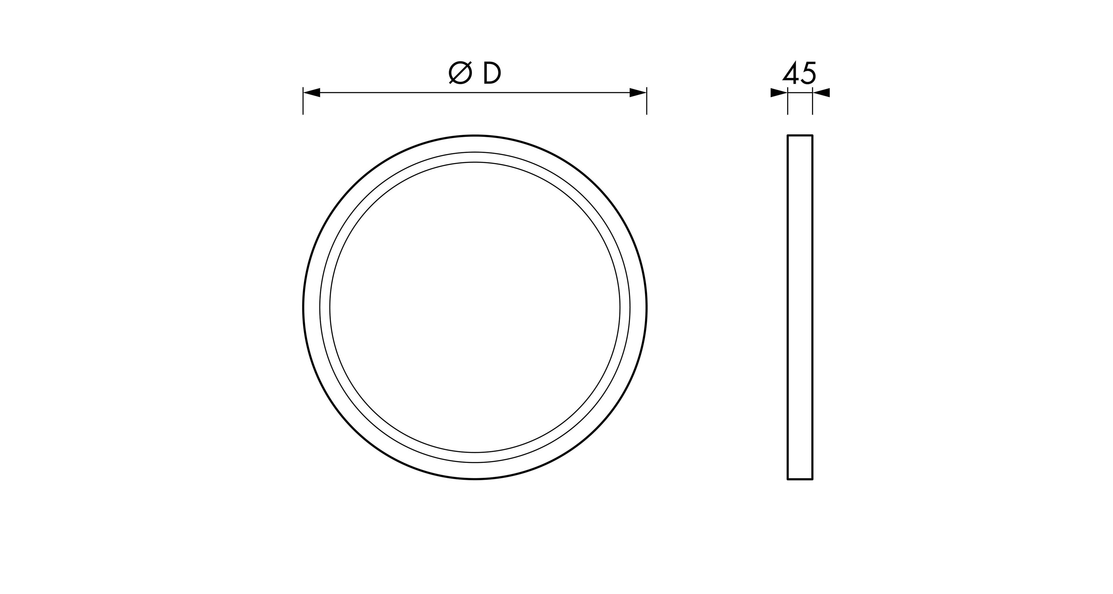 Round mirror with integrated lighting ISEO By ESS Easy Drain